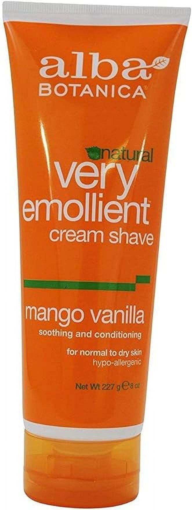 Alba Botanica Moisturizing Cream Shave, Mango Vanilla - 8 oz - Walmart.com