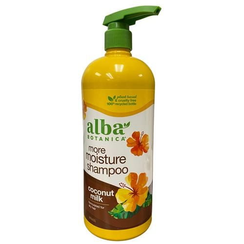Alba Botanica More Moisture Shampoo, Coconut Milk, 34 Oz Packaging May ...