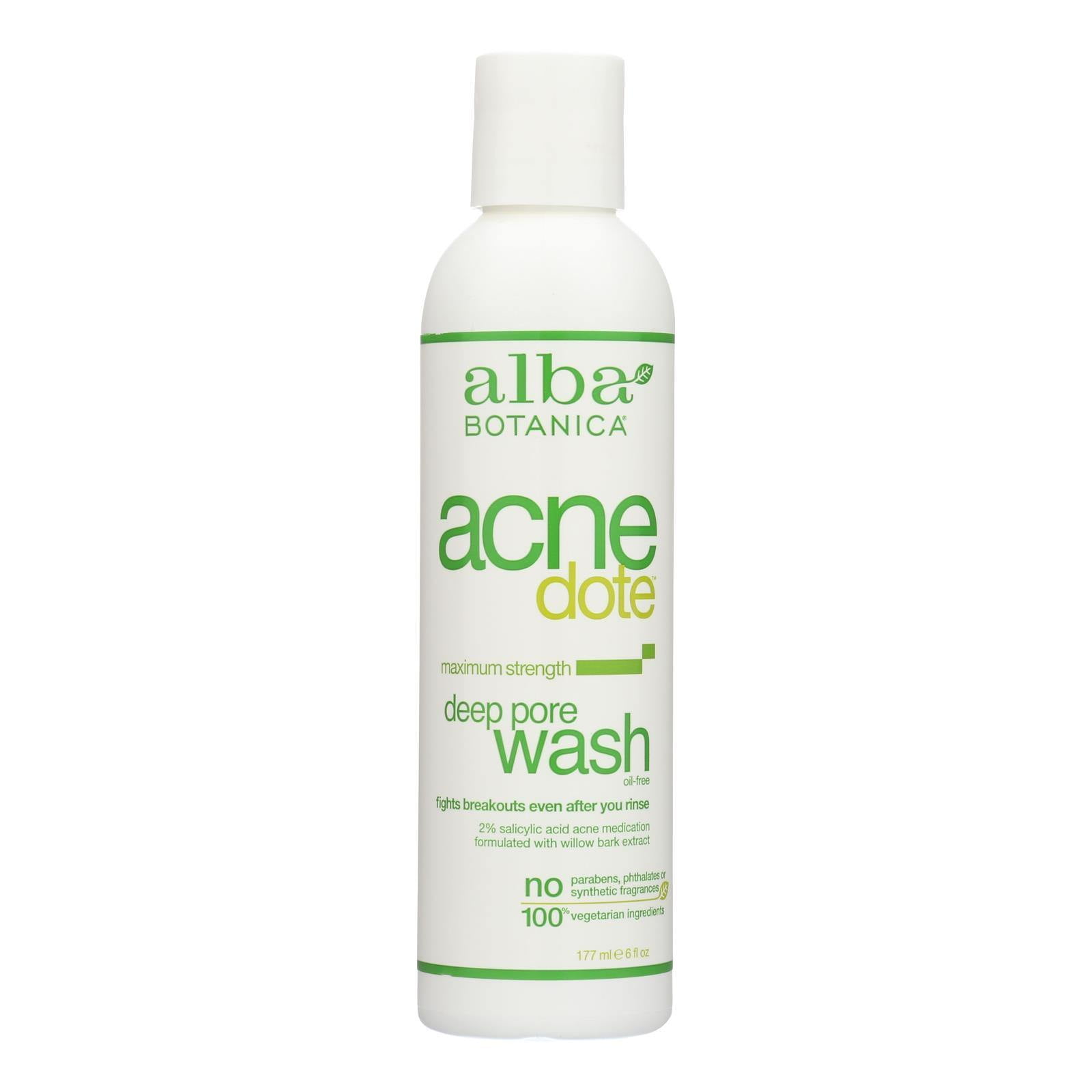 Alba Botanica - Natural Acnedote Deep Pore Wash - 6 fl oz - Walmart.com