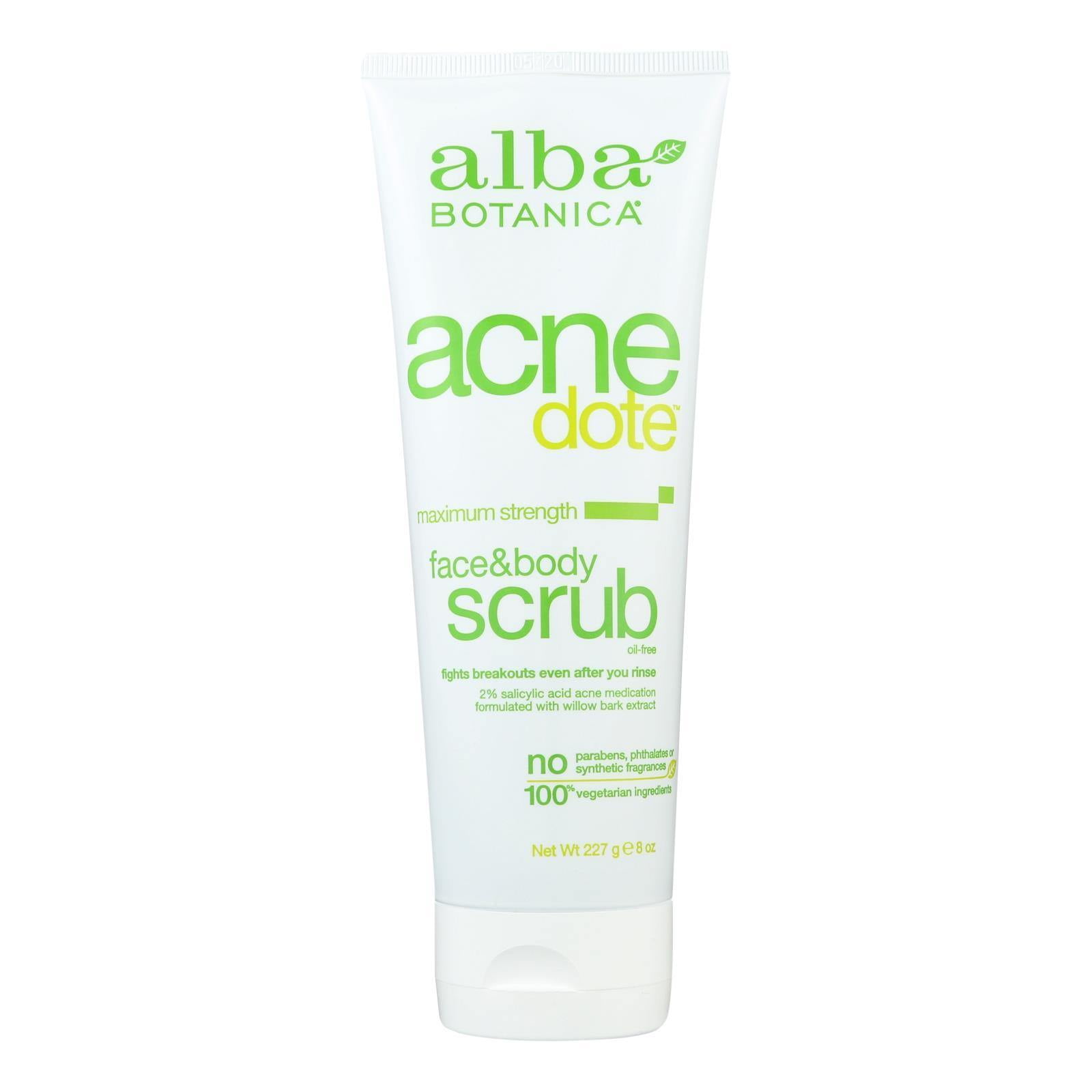 Alba Botanica - Natural Acnedote Face and Body Scrub - 8 fl oz ...