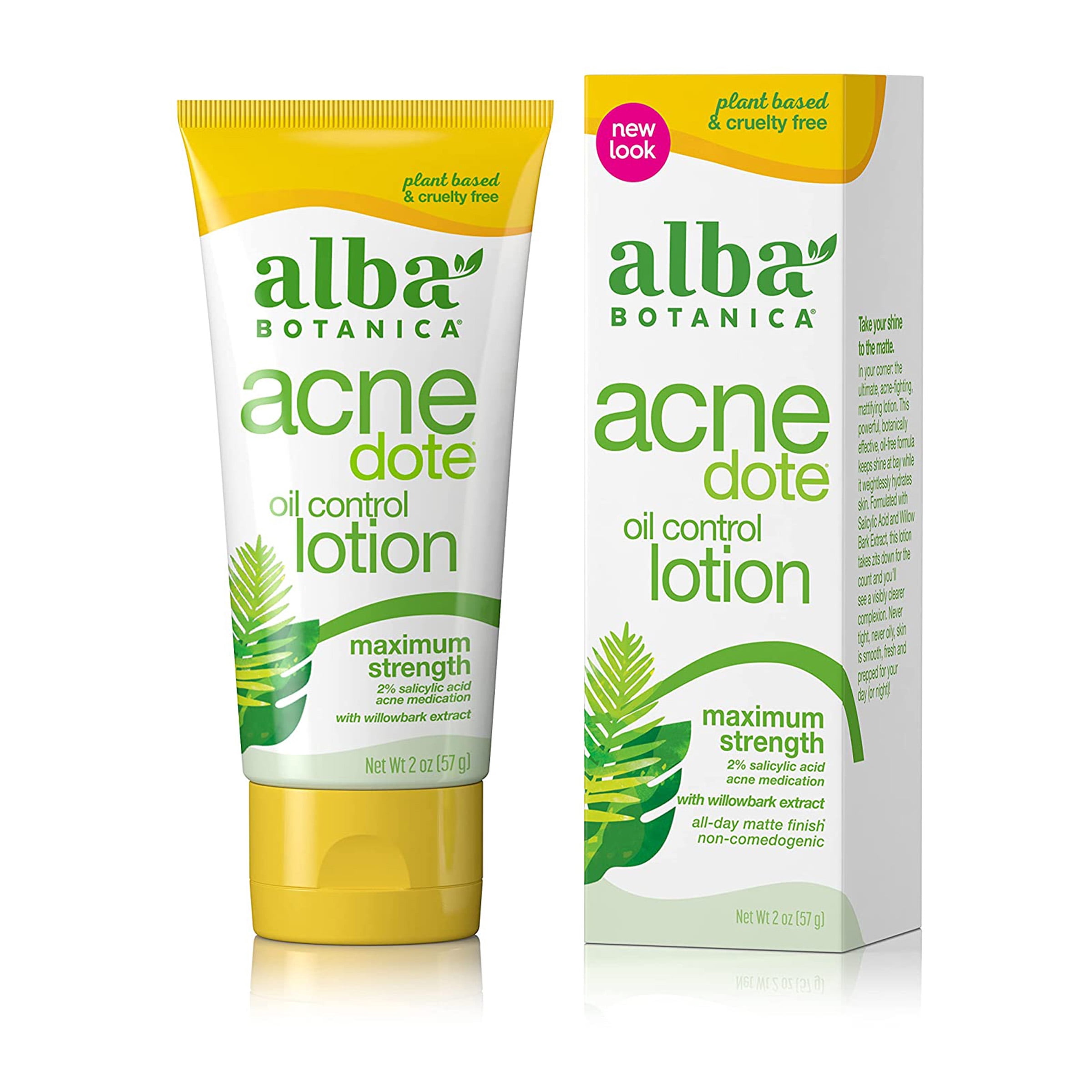 Alba Botanica Acnedote Maximum Strength Acne Moisturizer for Dry Skin ...