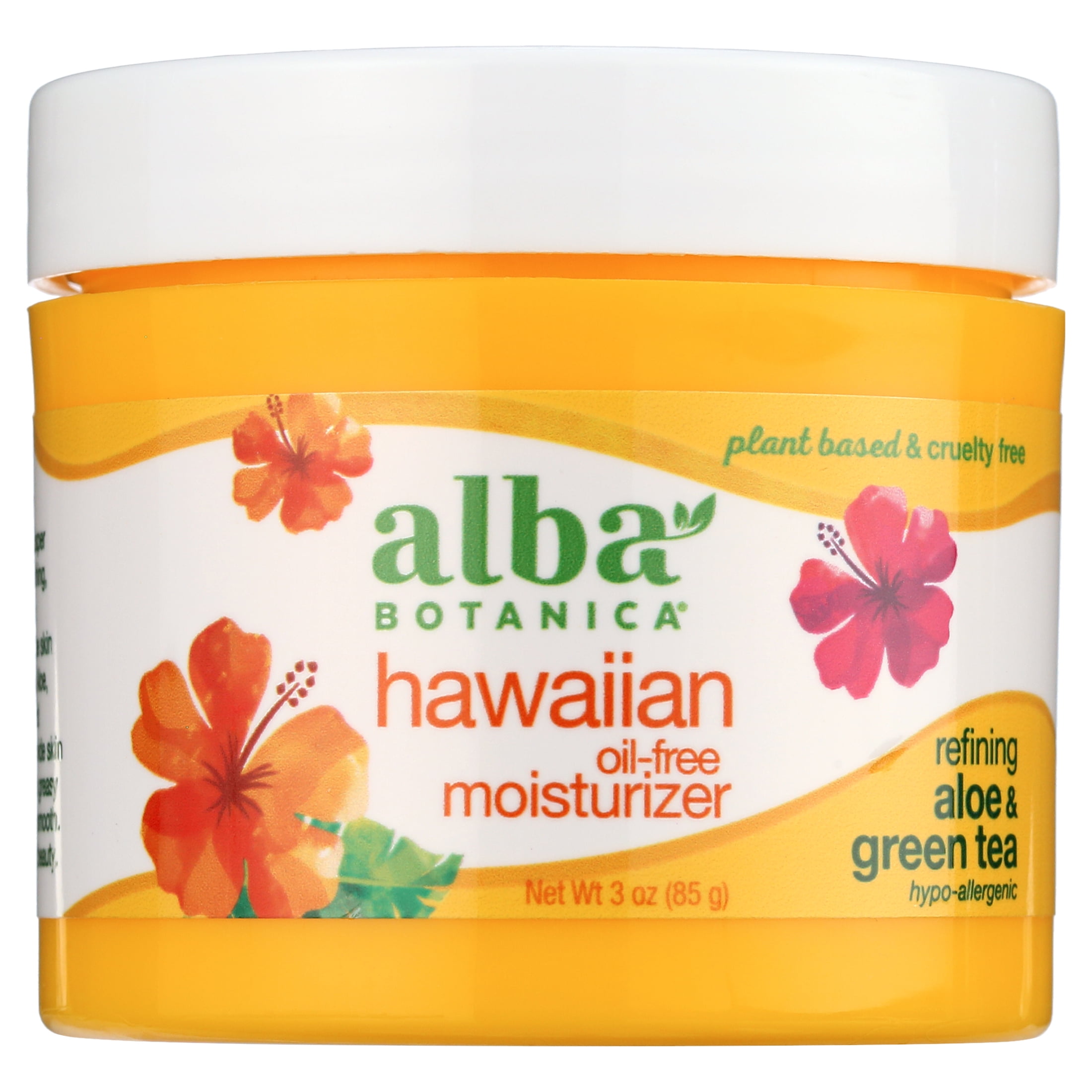 Alba Botanica Face Cream Moisture, Refining Aloe & Green Tea Hawaiian ...