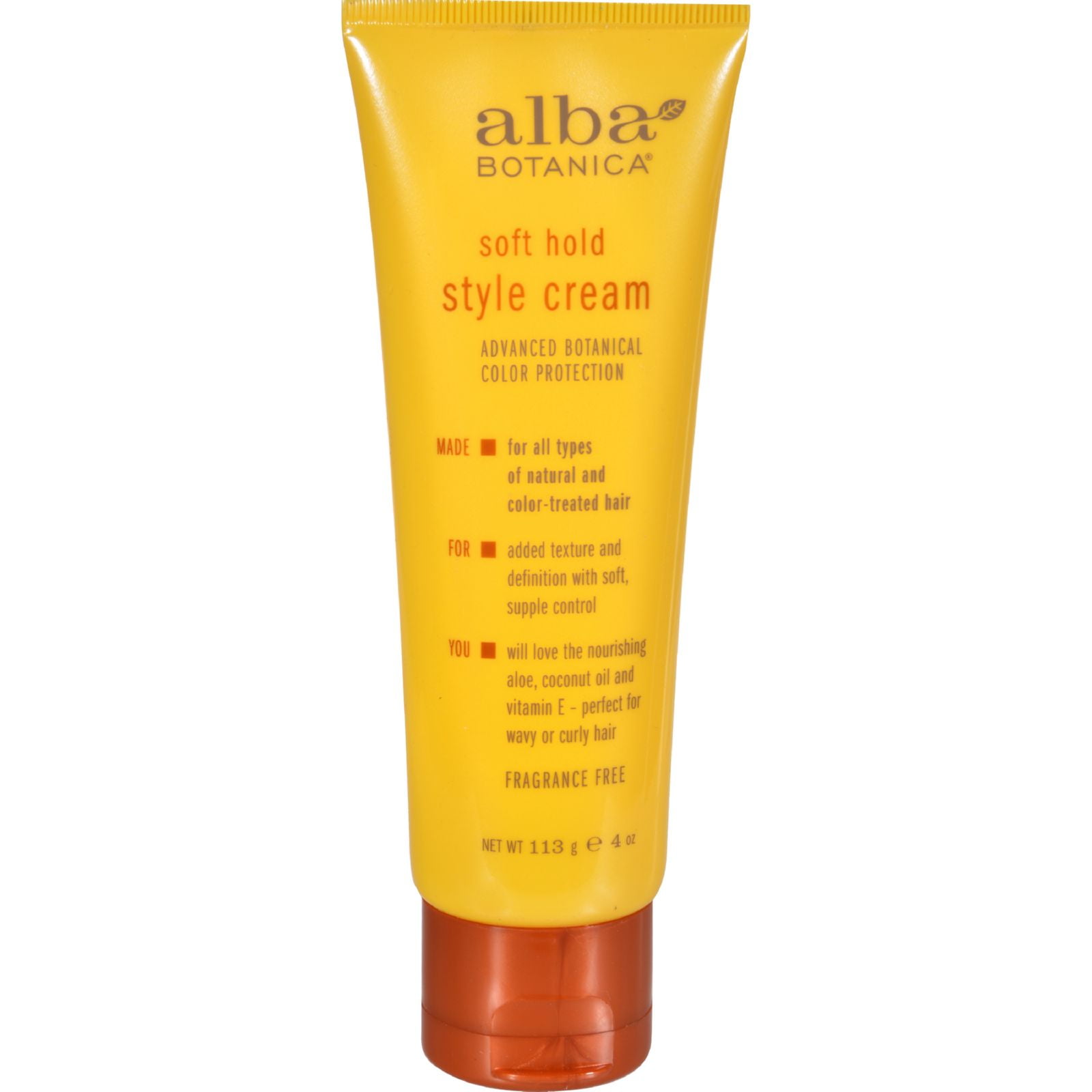 Alba Botanica Style Cream Soft Hold Fragrance Free - 4 oz - Walmart.com