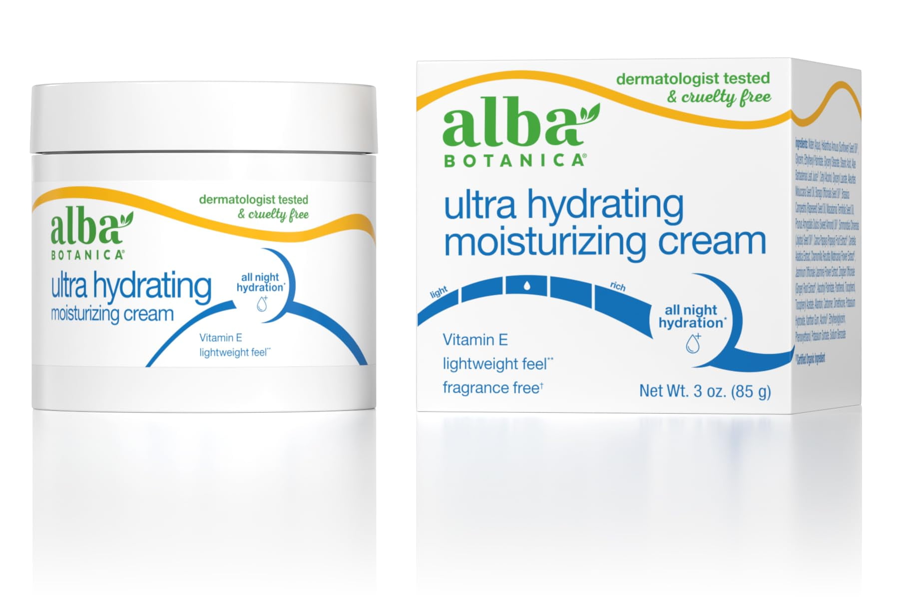 Alba Botanica Ultra Hydrating TMA2 Moisturizing Cream, with Vitamin E ...
