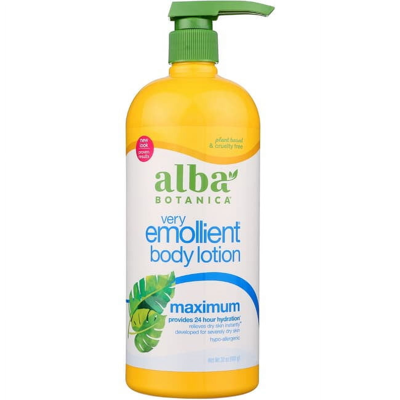 Alba Botanica Unscented Moisturizer, Very Emollient Body Lotion with ...