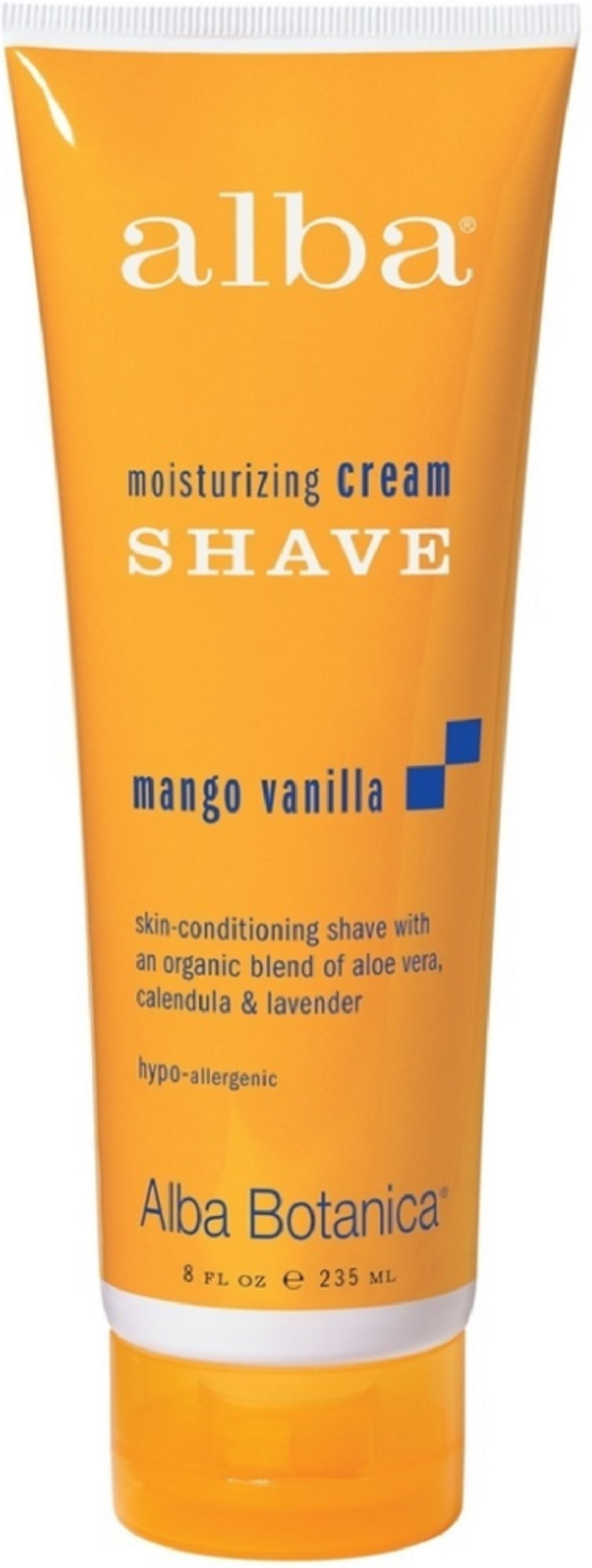 Alba Botanica Very Emollient Cream Shave, Mango Vanilla 8 oz (Pack of 3 ...