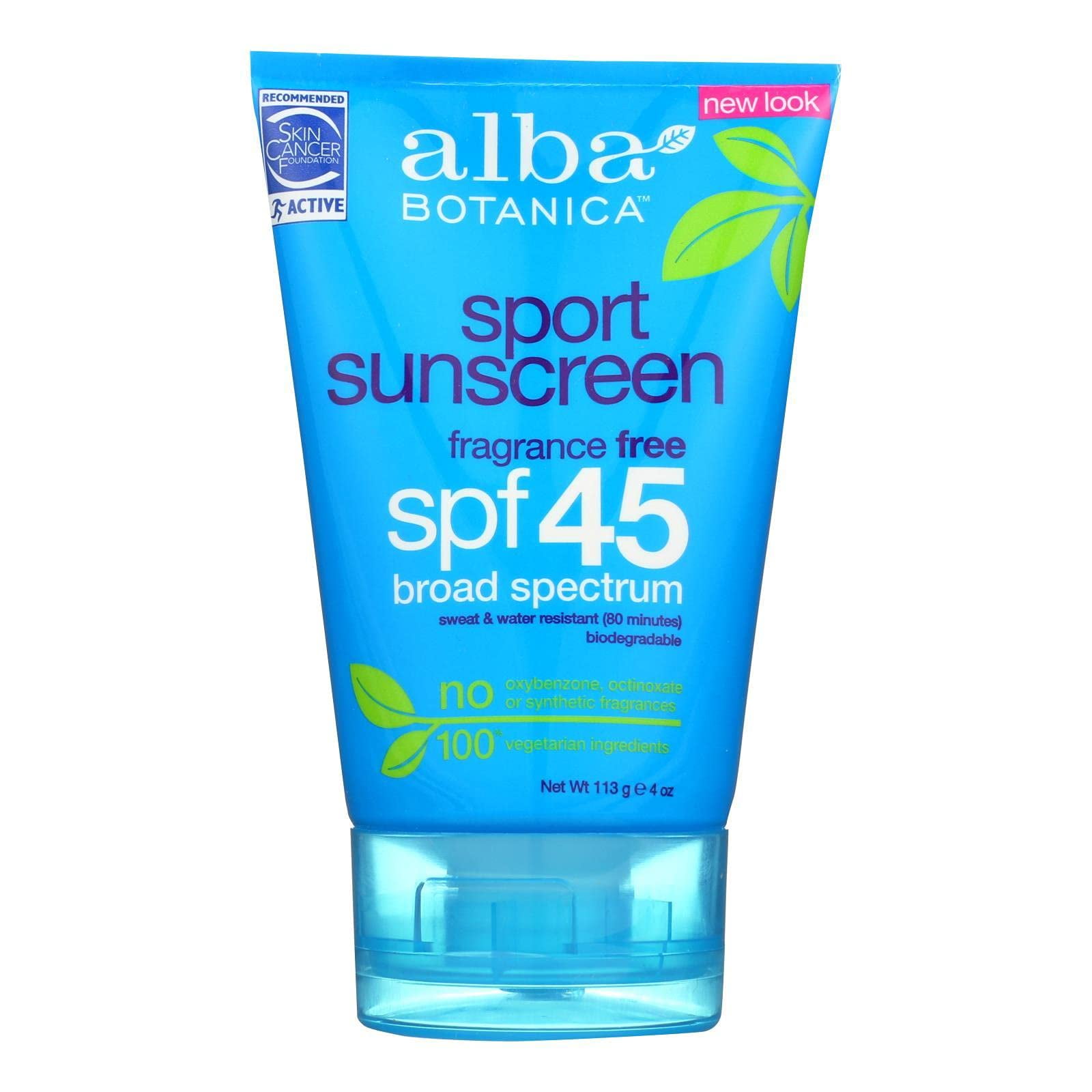 Alba Botanica - Very Emollient Natural Protection Sport Sunblock 45 SPF ...