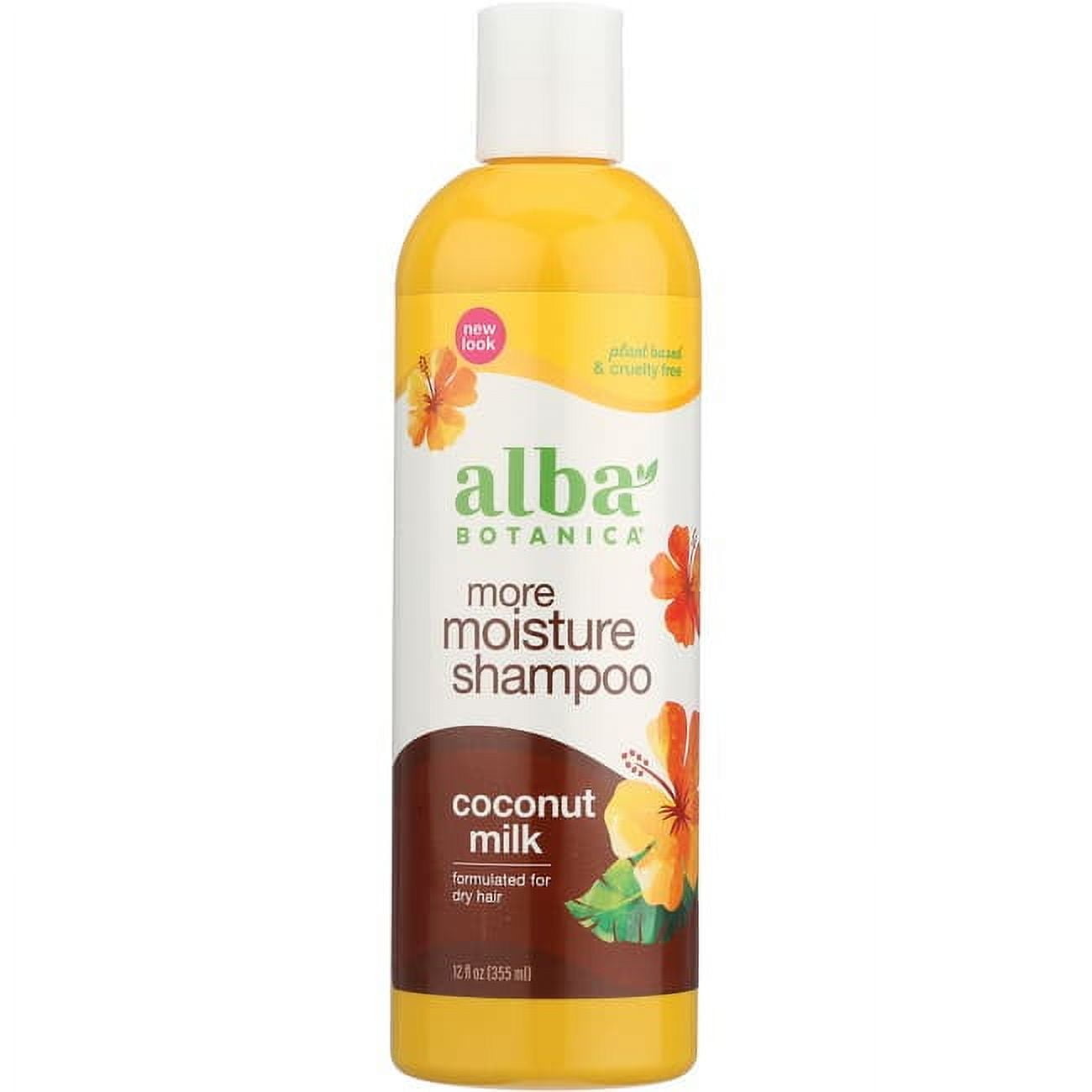 Alba Botanica More Moisture Shampoo, Coconut Milk, 12 fl. oz. - Walmart ...