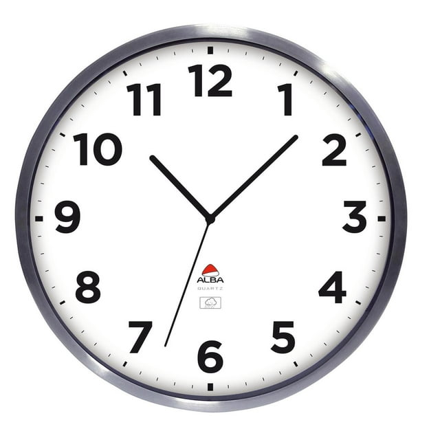Alba - Horextra Large Outdoor Clock - Silver - Walmart.com