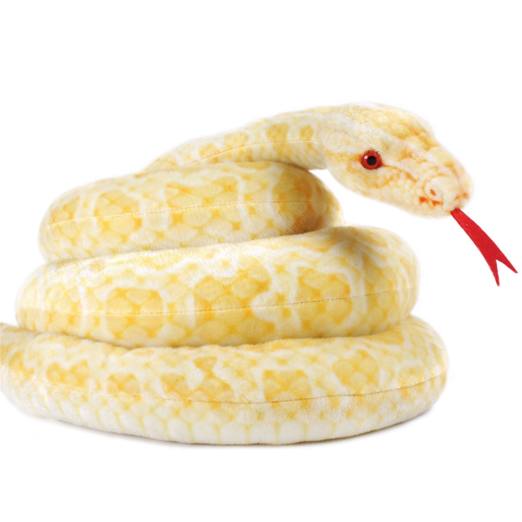 Alba the Albino Burmese Python | 100 Inch Long Stuffed Animal Plush ...