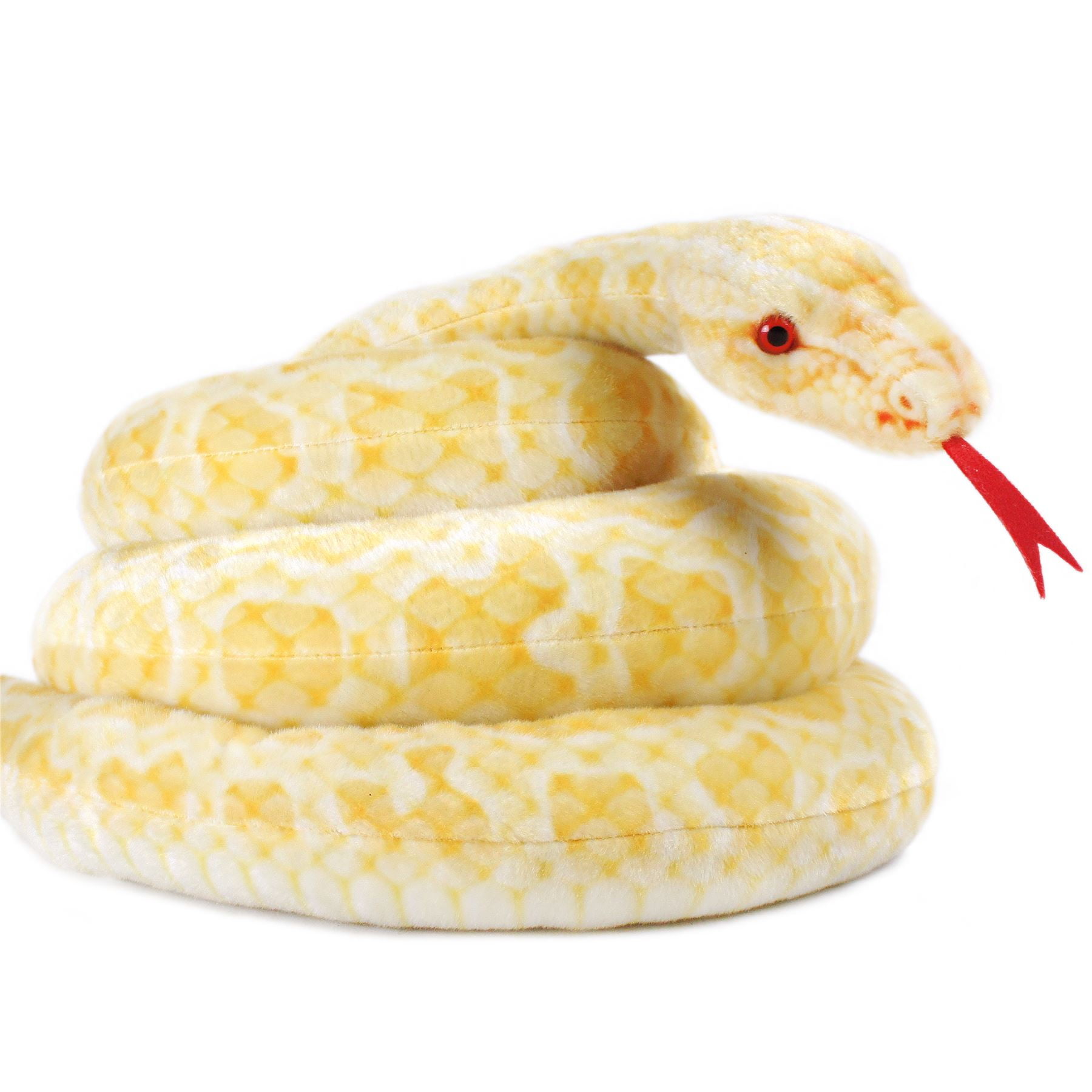Alba the Albino Burmese Python | 100 Inch Long Stuffed Animal Plush ...