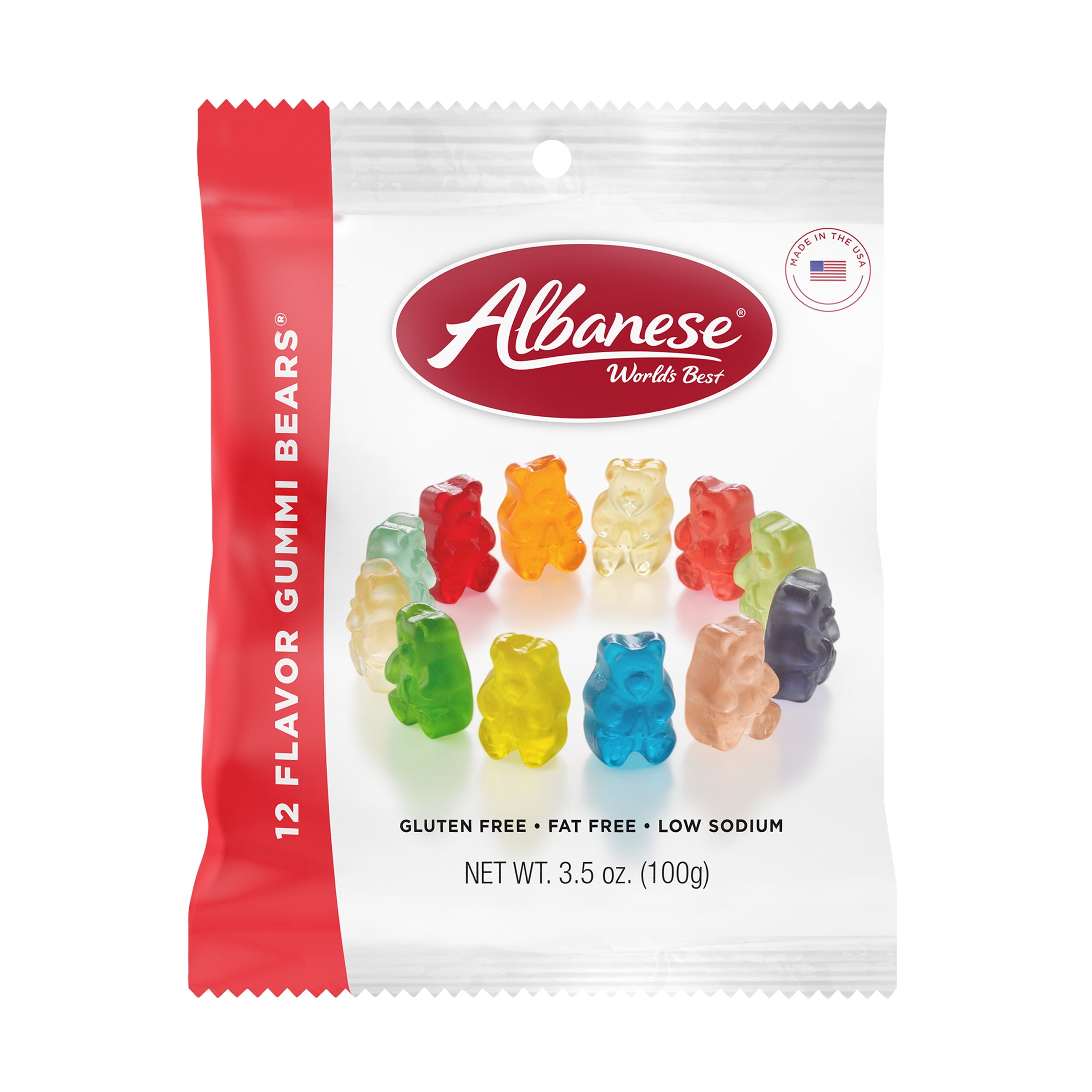 Albanese 12 Flavor Gummi Bears Candy, 3.5 oz - Walmart.com