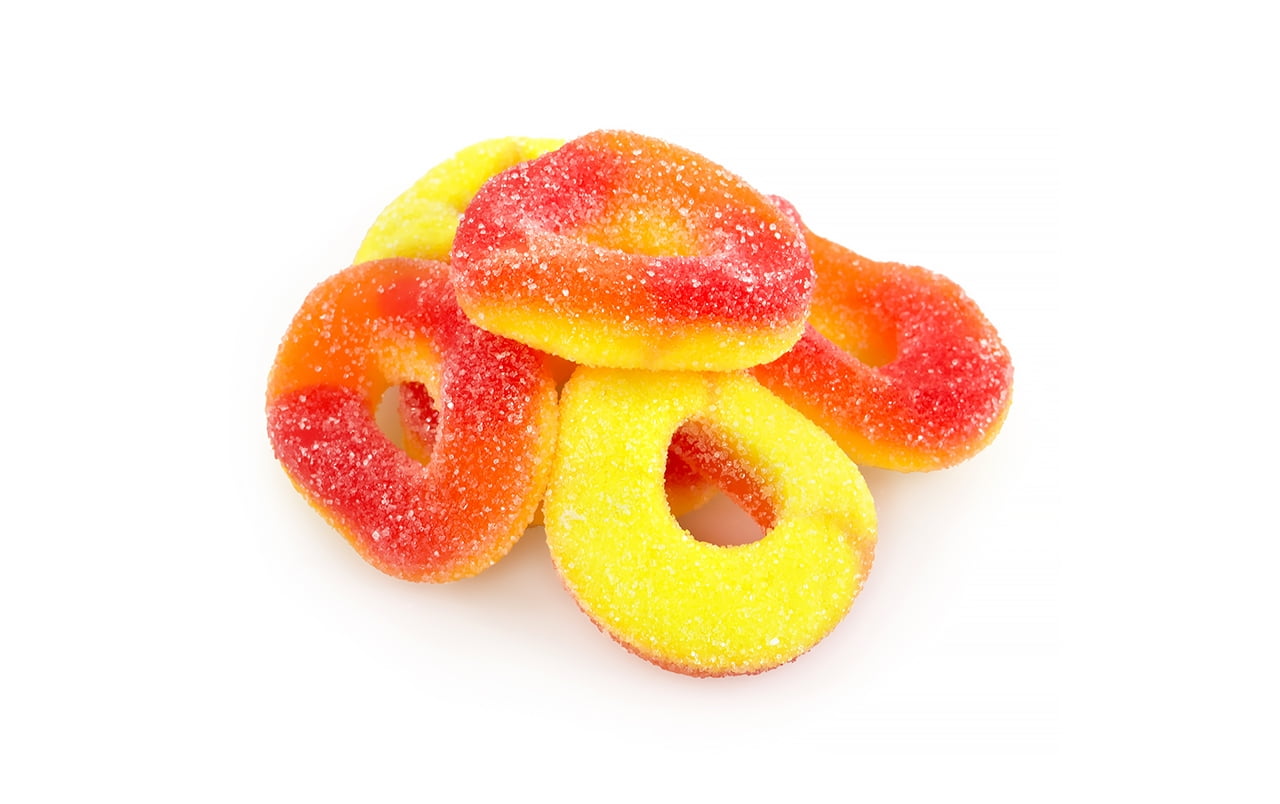 Albanese Passionate Peach Gummi Rings 4.5 Pound Bag - Walmart.com