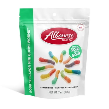 Albanese 12 Flavor Gummi Bears, 56 oz Bag - Low Sodium, Allergy ...