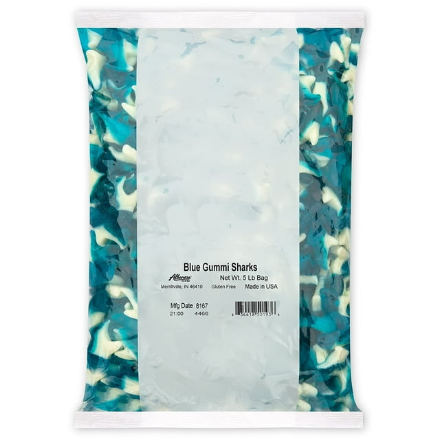 Albanese World's Best Blue Gummi Sharks, 5lbs of Candy - Walmart.com