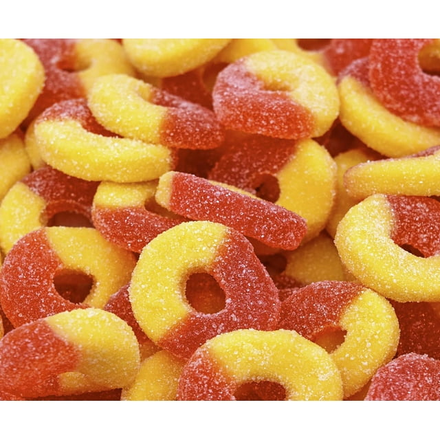 Albanese World's Best Gummi Peach Rings Soft & Chewy gummy Candy (2 ...