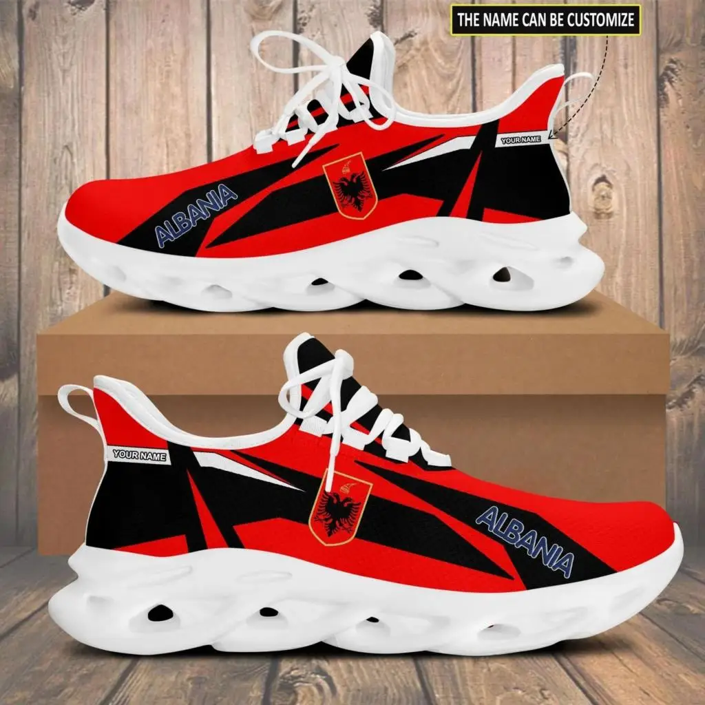 Albania Flag Pattern Print Male Sneakers Summer Casual Shoes for ...