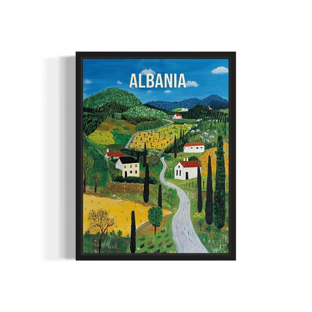 Albania Poster Art Print Wall Art Painting Artwork Decor Vintage ...