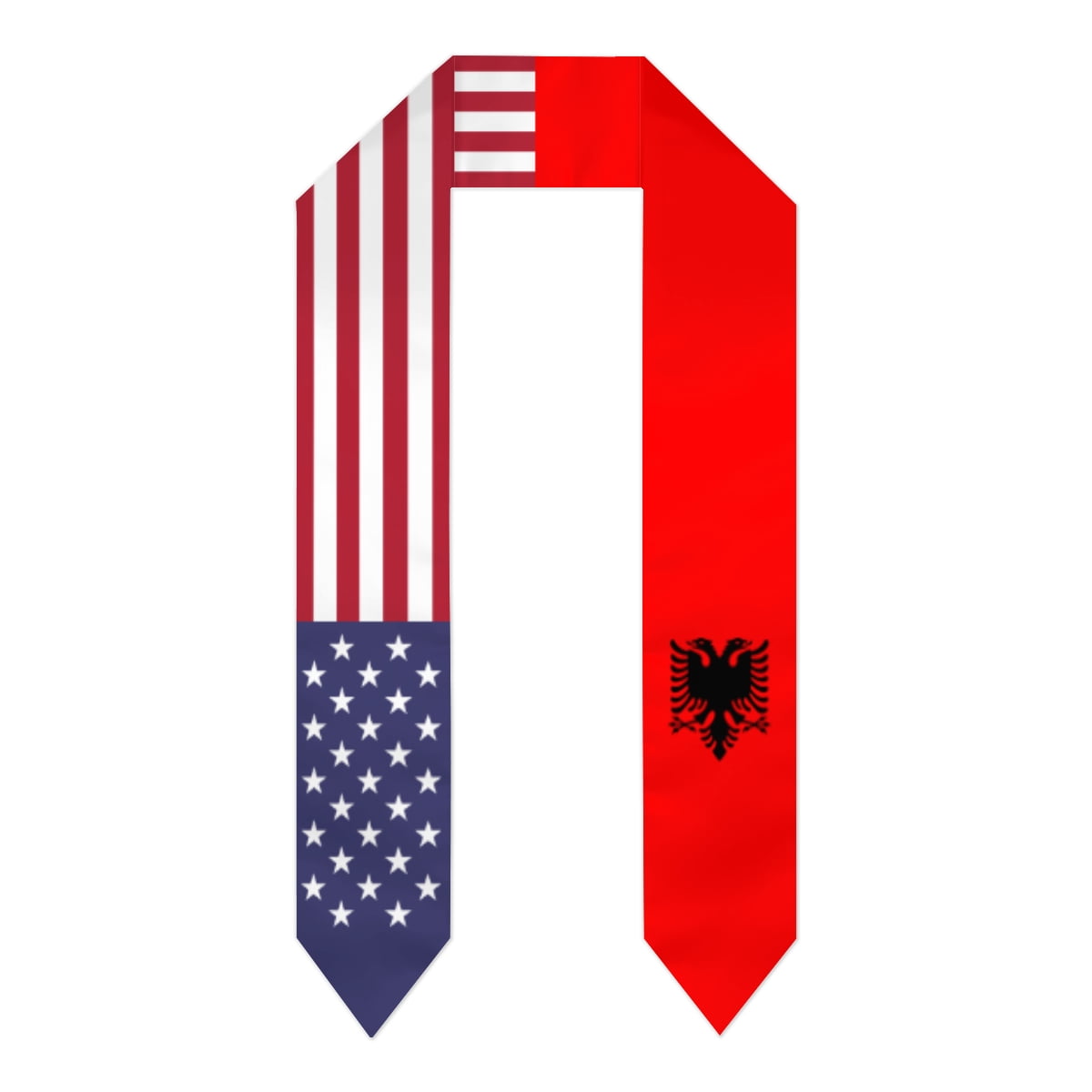 Albania & USA United States Flag Shawl Sash Stole Graduation Shawls ...