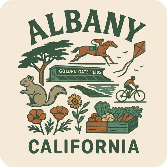 Albany California Keepsakes Souvenir Vinyl Sticker – Destination Travel ...