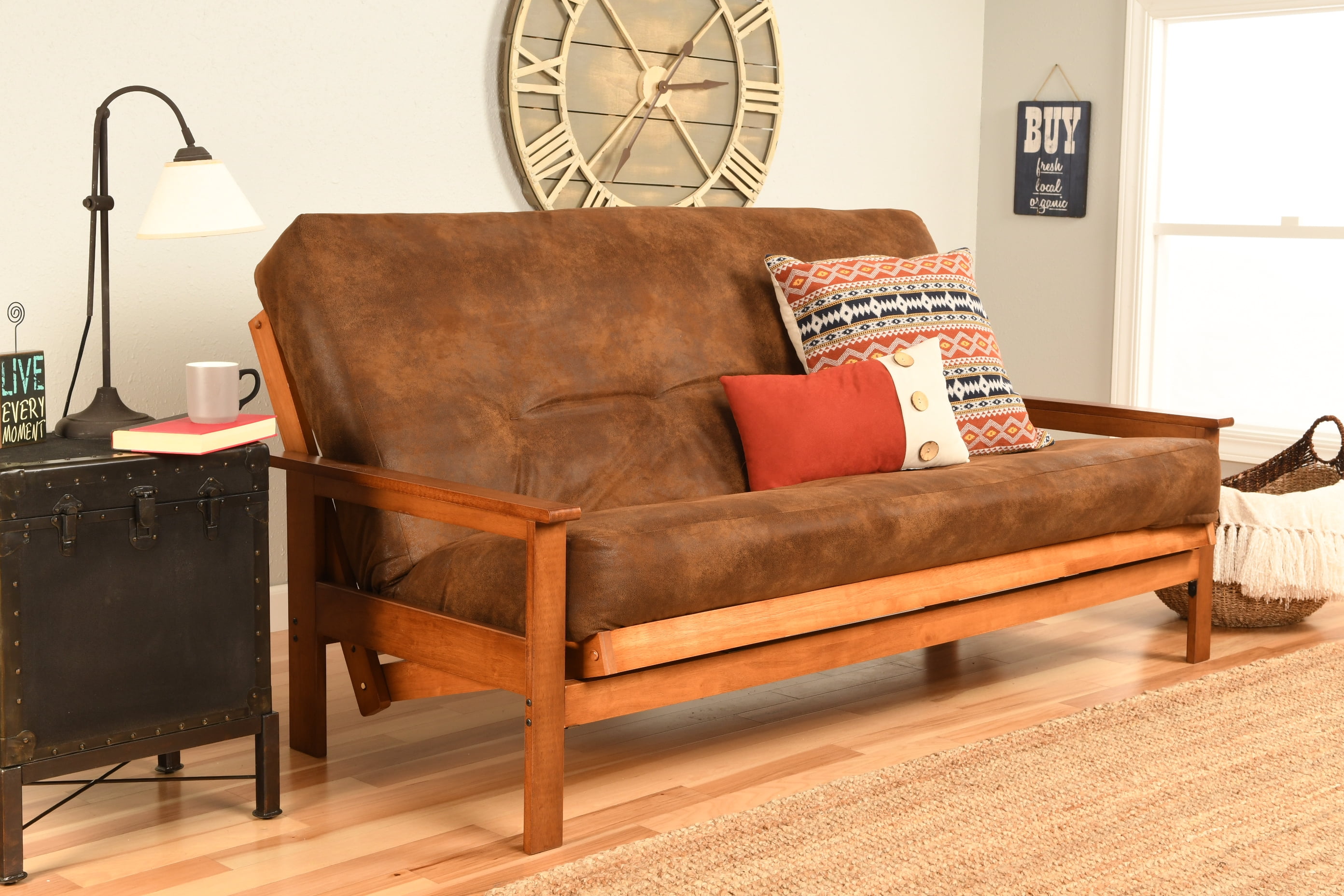 Albany Futon in Barbados Finish, Multiple Colors - Walmart.com