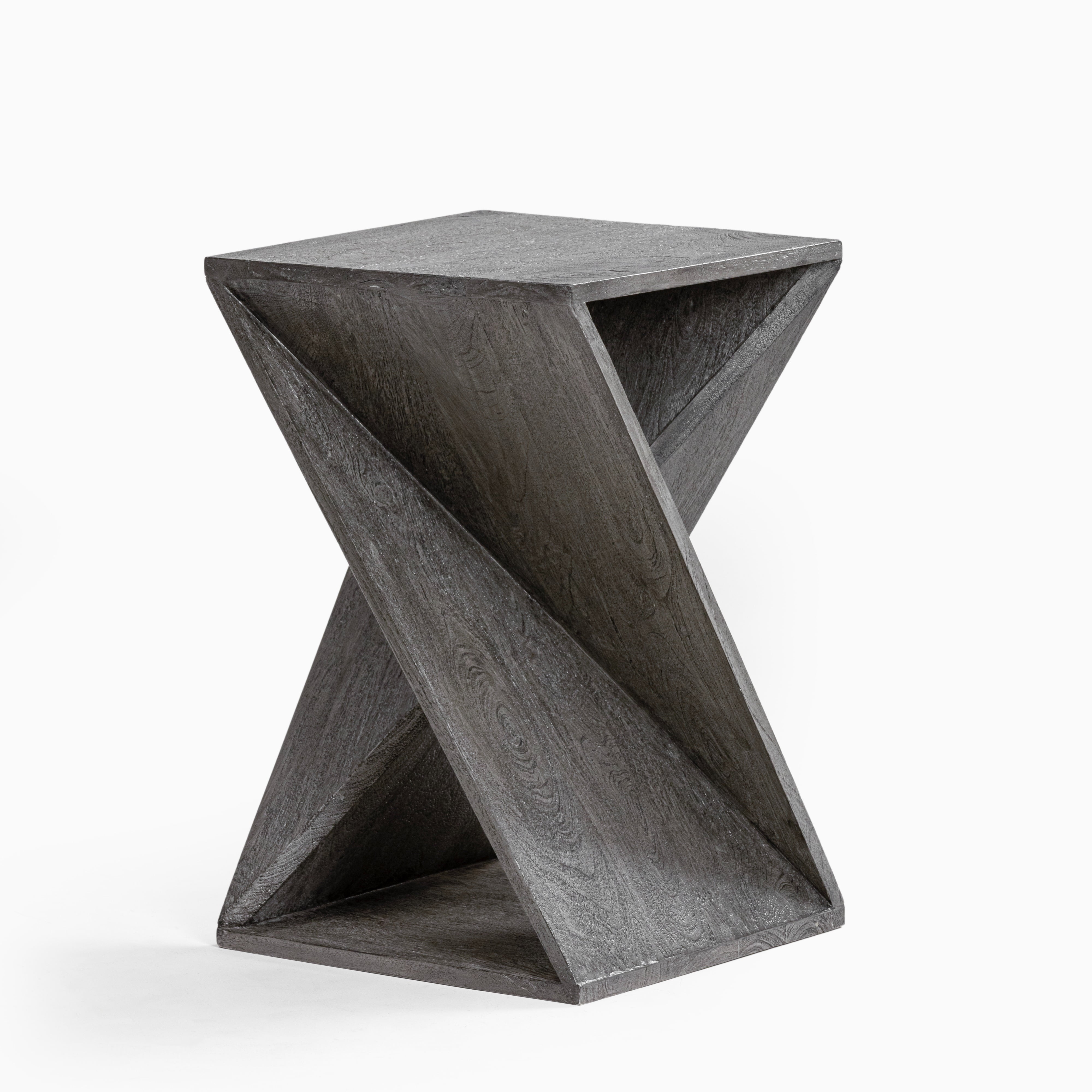 Albany Living Twisted End Table in Gray - Walmart.com