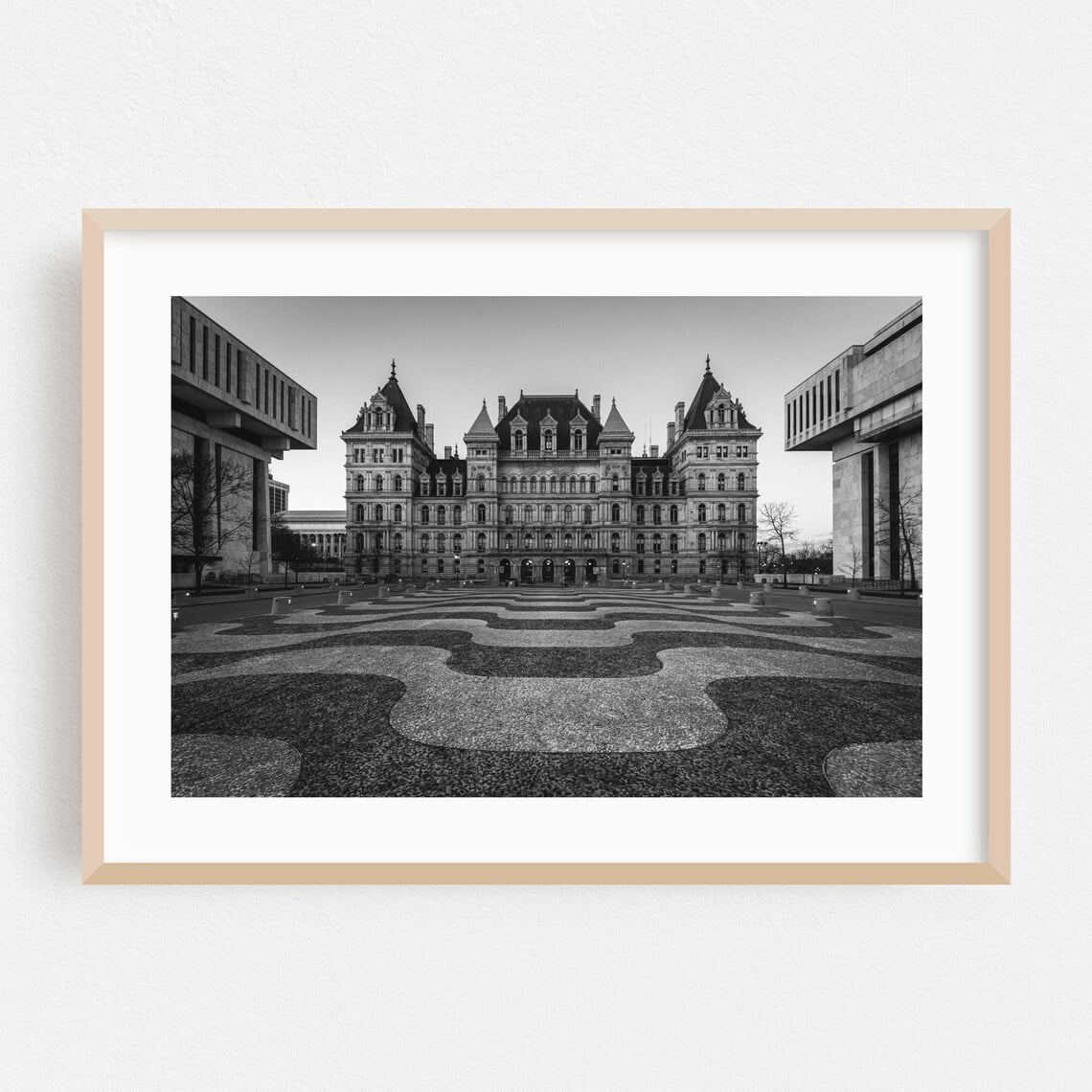 Albany New York Architecture Black And White City Cityscape Fine ...