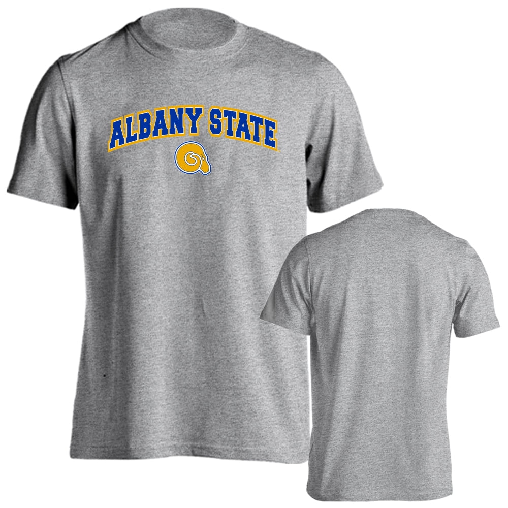 Albany State Golden Rams Classic Arch with Mascot Short Sleeve T-Shirt ...