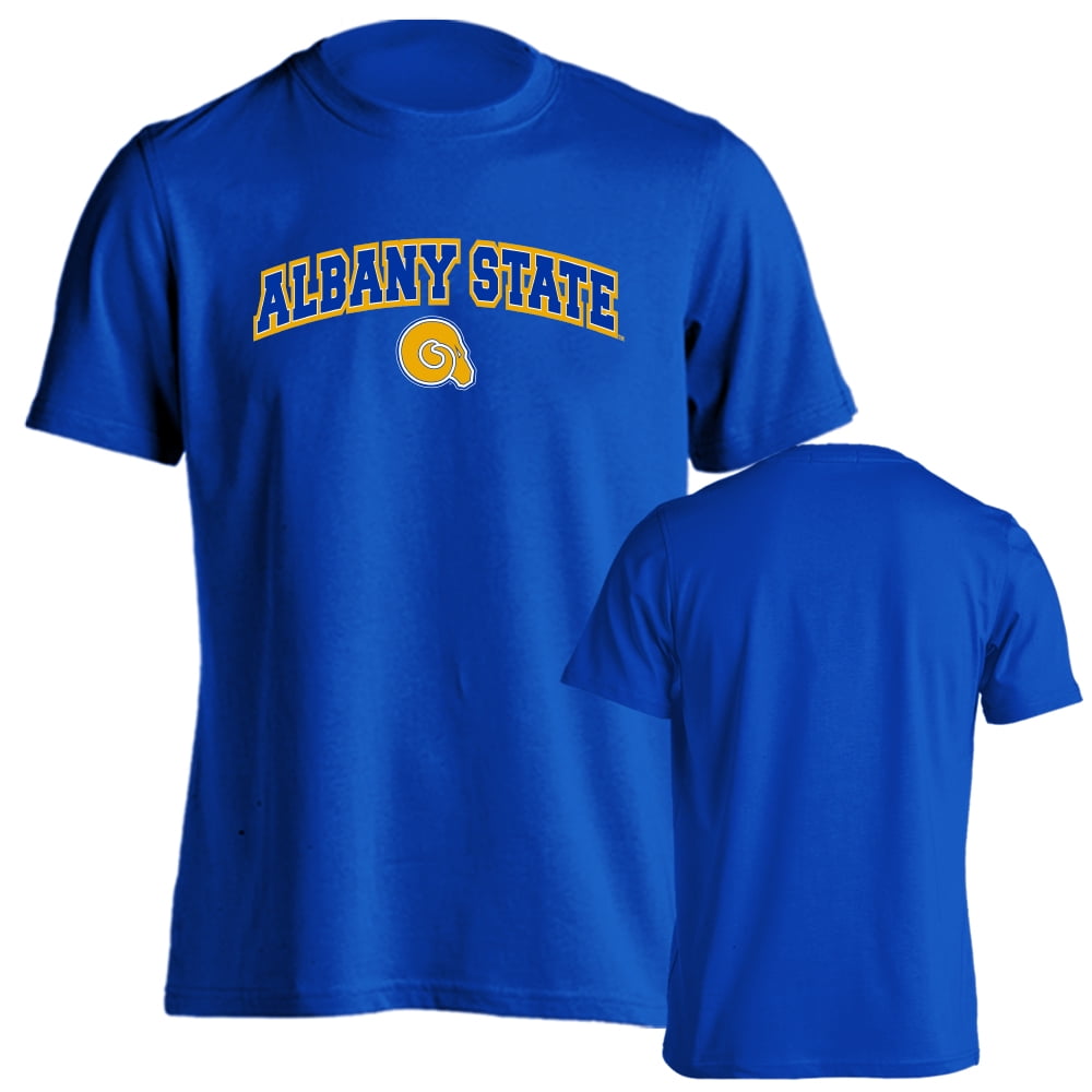 Albany State Golden Rams Classic Arch with Mascot Short Sleeve T-Shirt ...