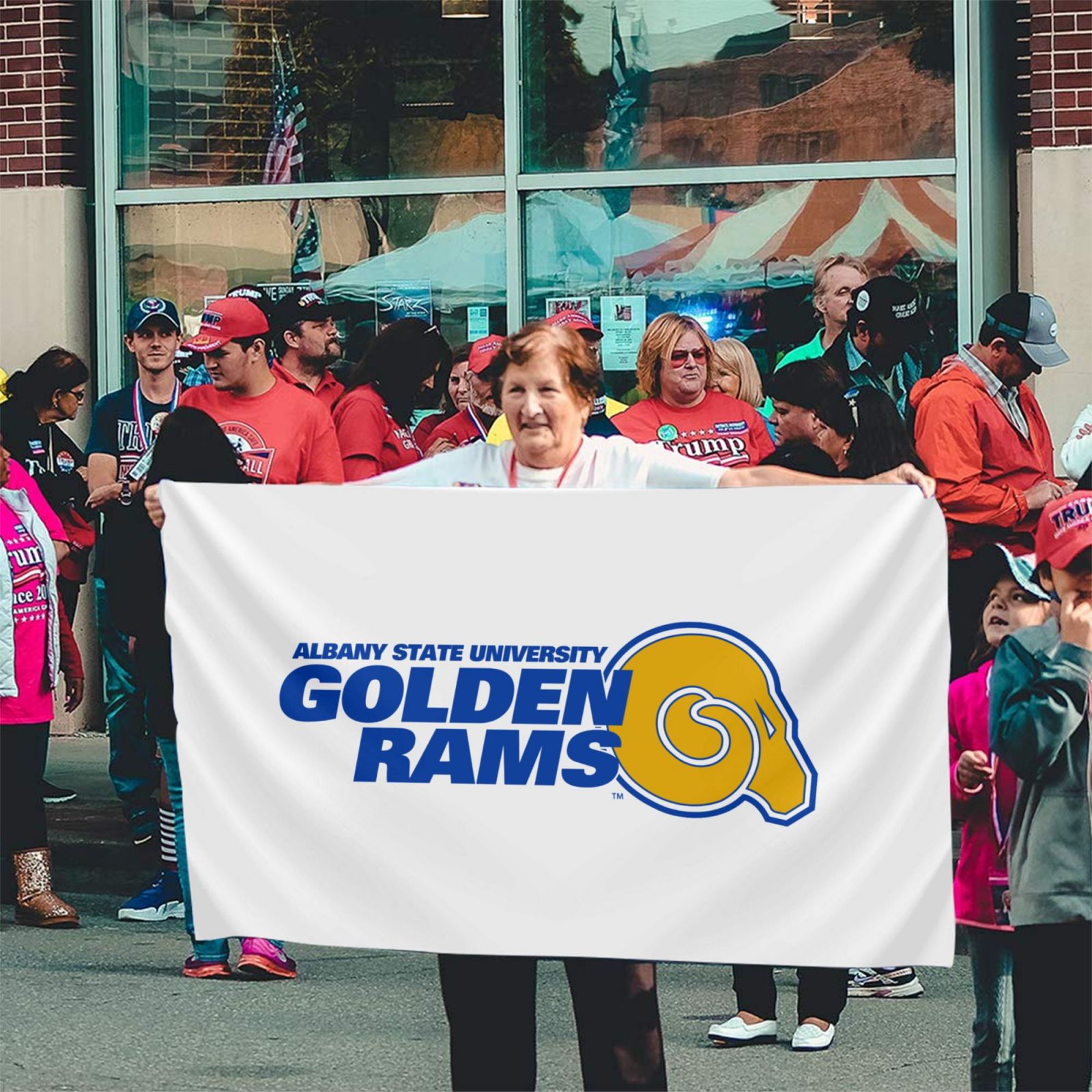 Albany State University Logo Flag 3x5 Outdoor ,Sewn Stripes, Stronger ...