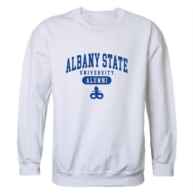 Albany State University Mens Alumni Fleece T-Shirt, White - Small ...