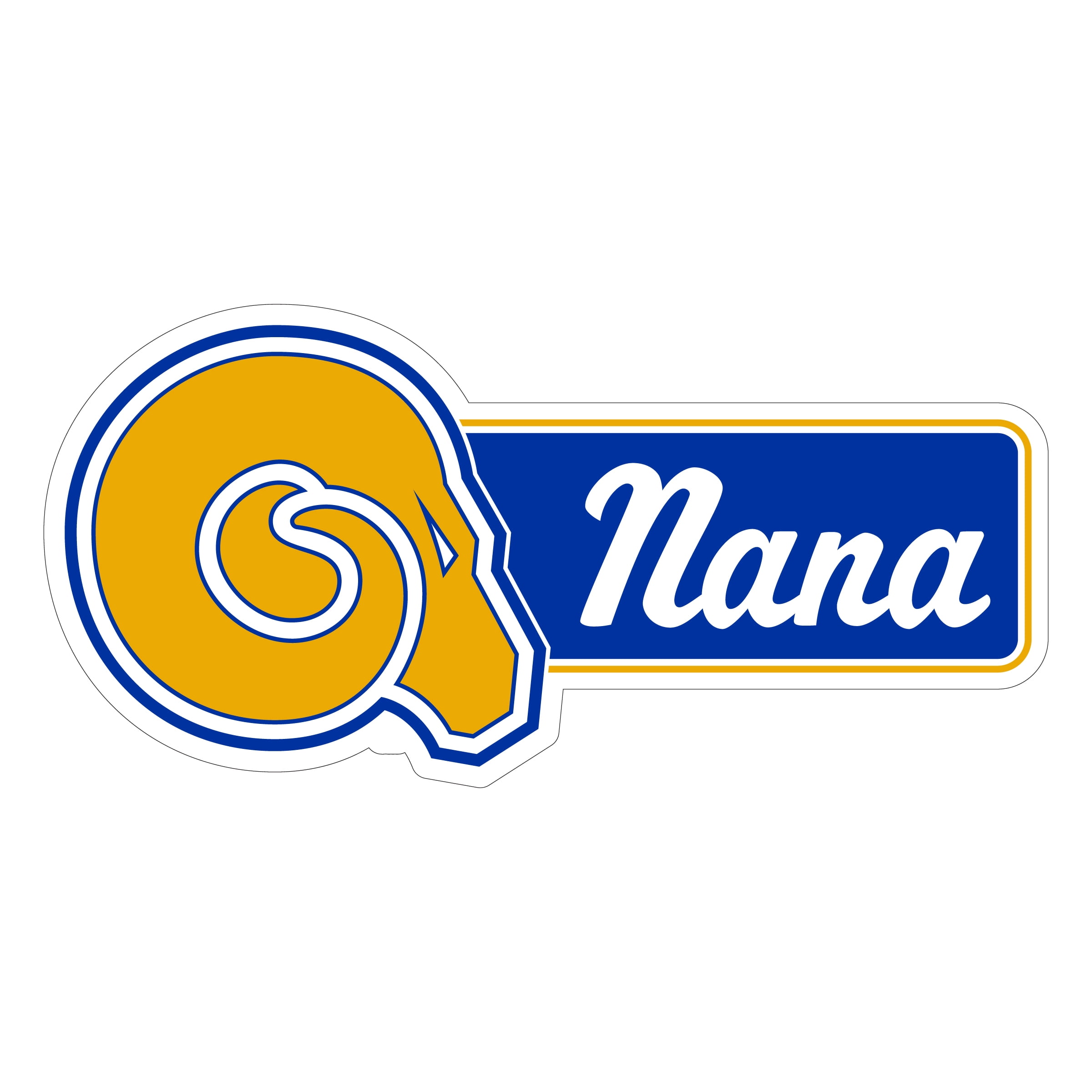 Albany State University Proud Nana Die Cut Decal Officially Licensed ...