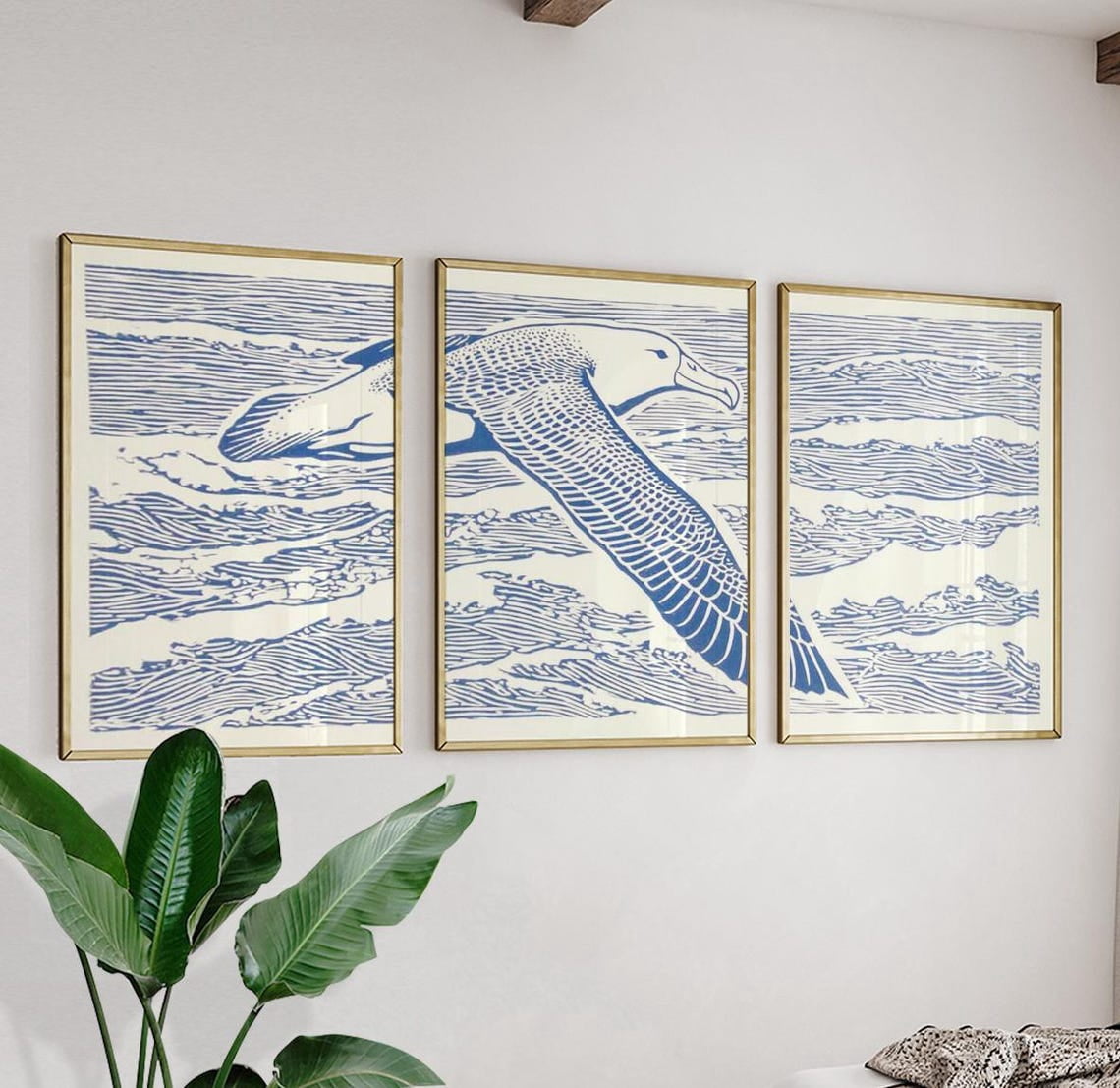 Albatross Japanese Ink Art Set 3 Unframed Paper Print 16x24 - Walmart.com