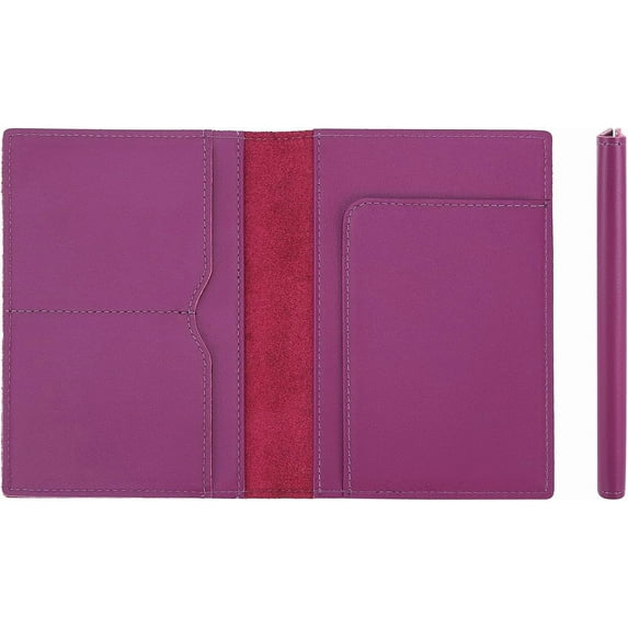 Albatross Leather Travel Passport Holder, Minimalist Design, Calfskin ...