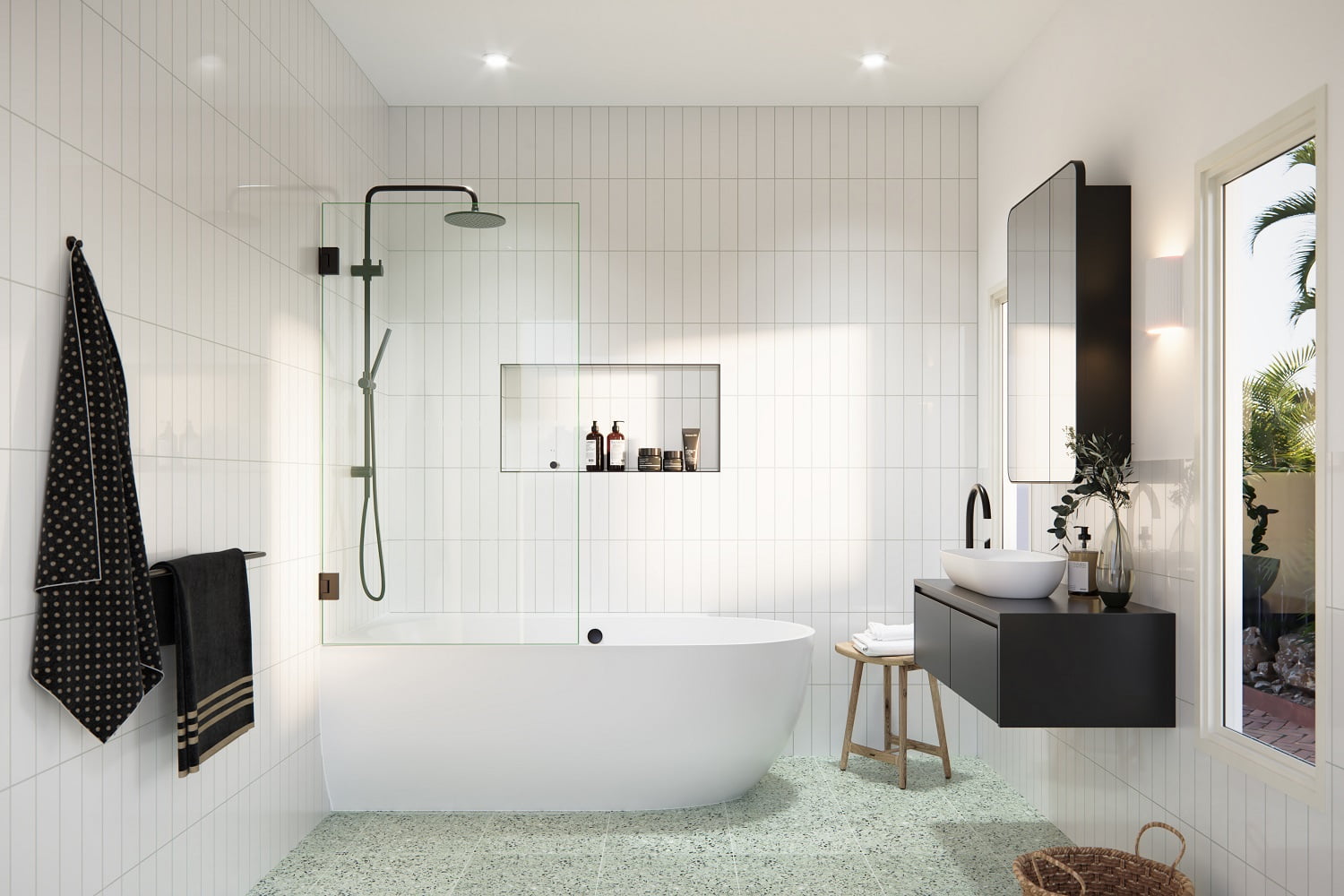 Albedo 34 in. x 58 in. Fully Frame Glass Bathtub Shower Door - Walmart.com