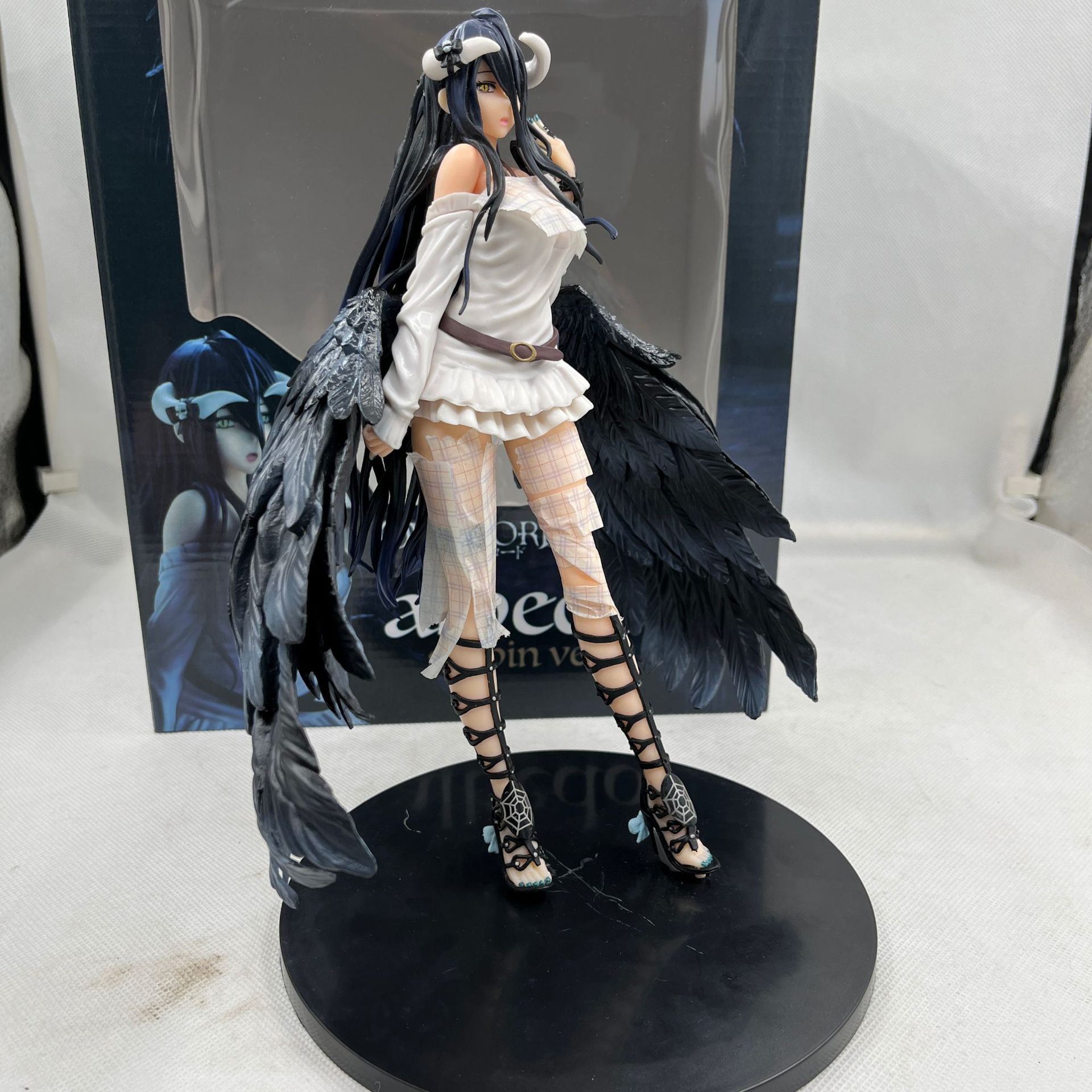 Albedo Figure Overlord Anime Model 10.23 in Girl PVC Action Figurens ...