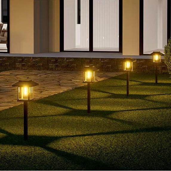 Albelt Solar Pathyway Lights Outdoor, 8 Pack Waterproof Solar Garden ...