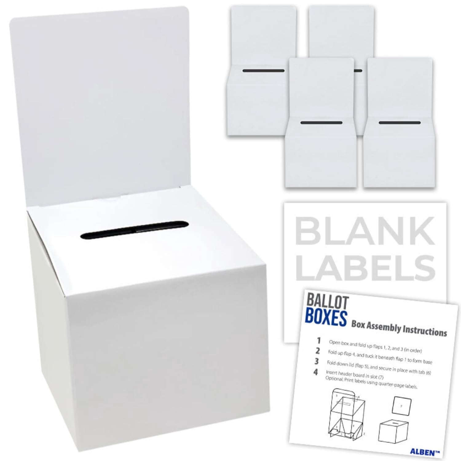 Alben Proposal and Donation Office Box, White - Walmart.com