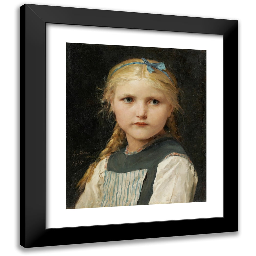 Albert Anker 15x17 Black Modern Framed Museum Art Print Titled ...