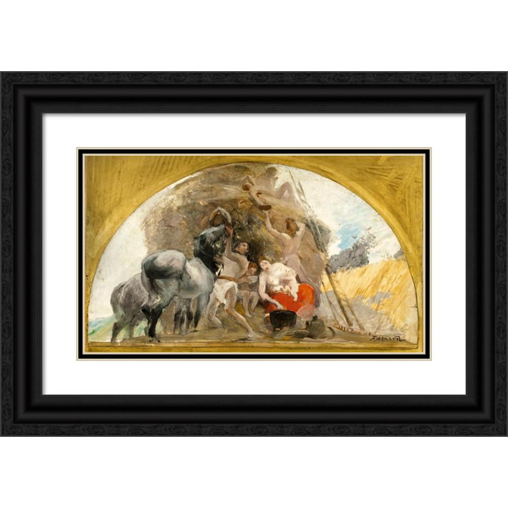 Albert Besnard 14x10 Black Ornate Wood Framed Double Matted Museum Art ...
