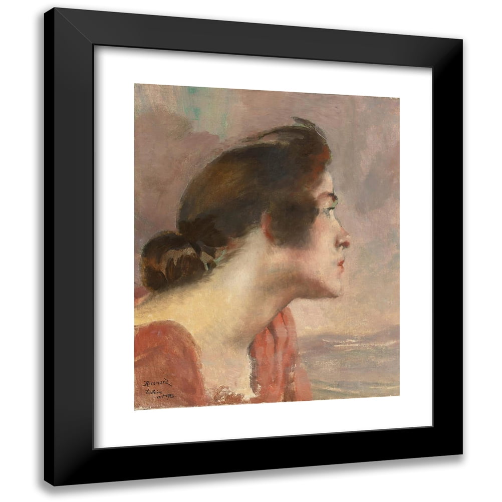 Albert Besnard 15x18 Black Modern Framed Museum Art Print Titled - Head ...