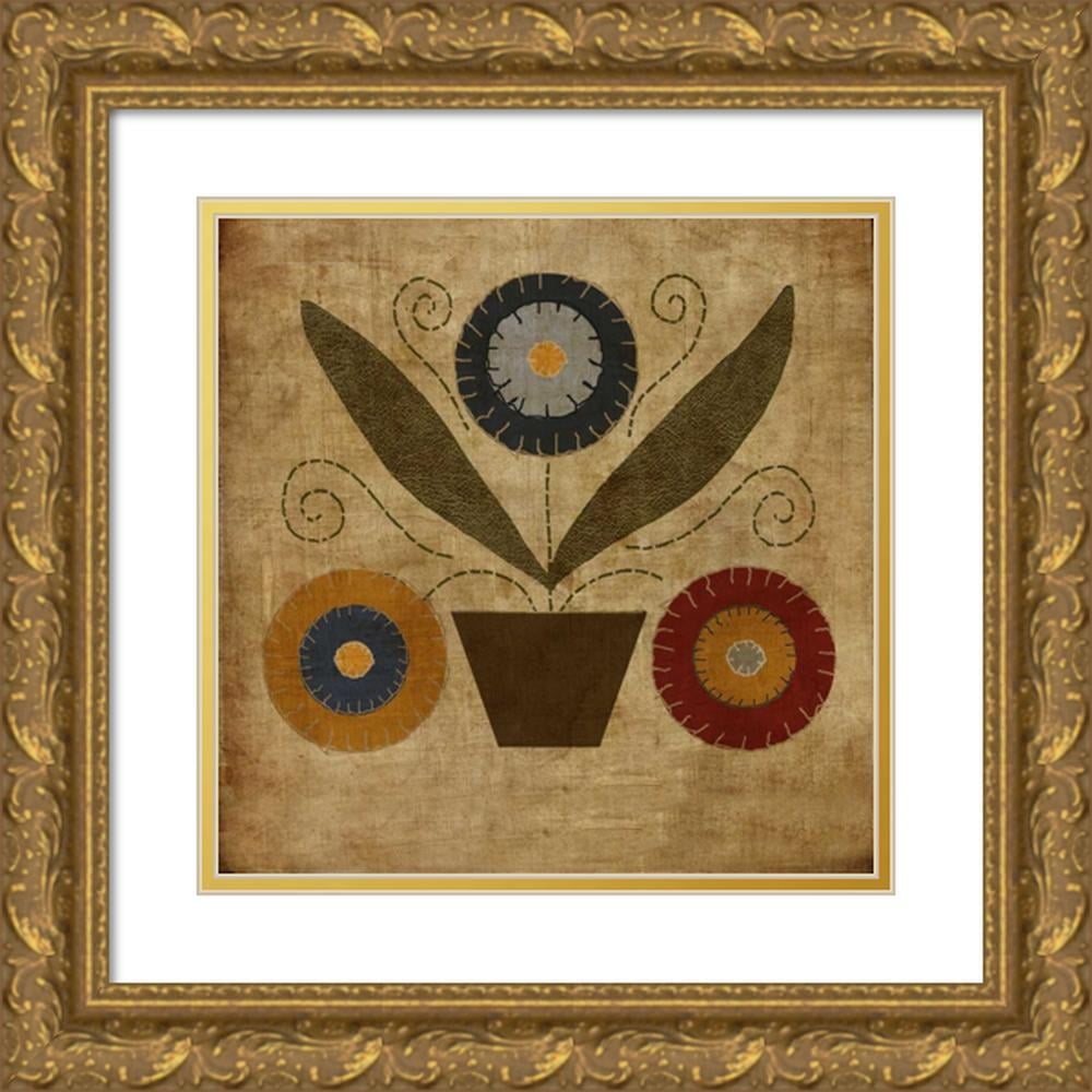 Albert, Beth 15x15 Gold Ornate Wood Framed with Double Matting Museum ...