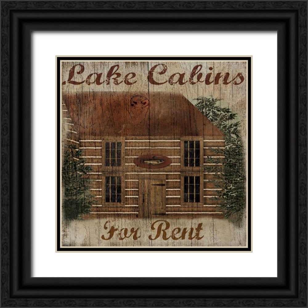 Albert, Beth 26x26 Black Ornate Wood Framed with Double Matting Museum ...