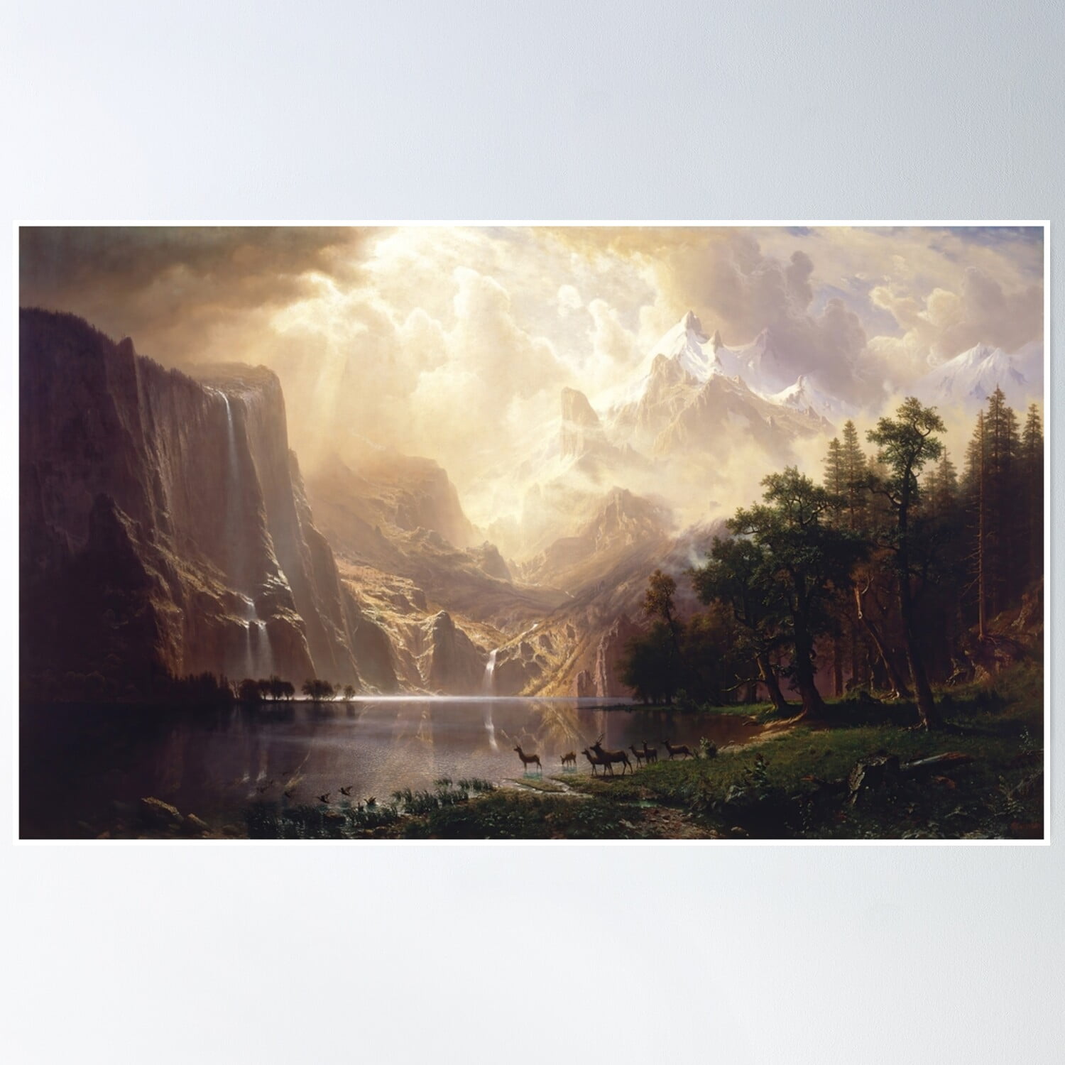Albert Bierstadt - Among The Sierra Nevada Mountains, California (1868 ...