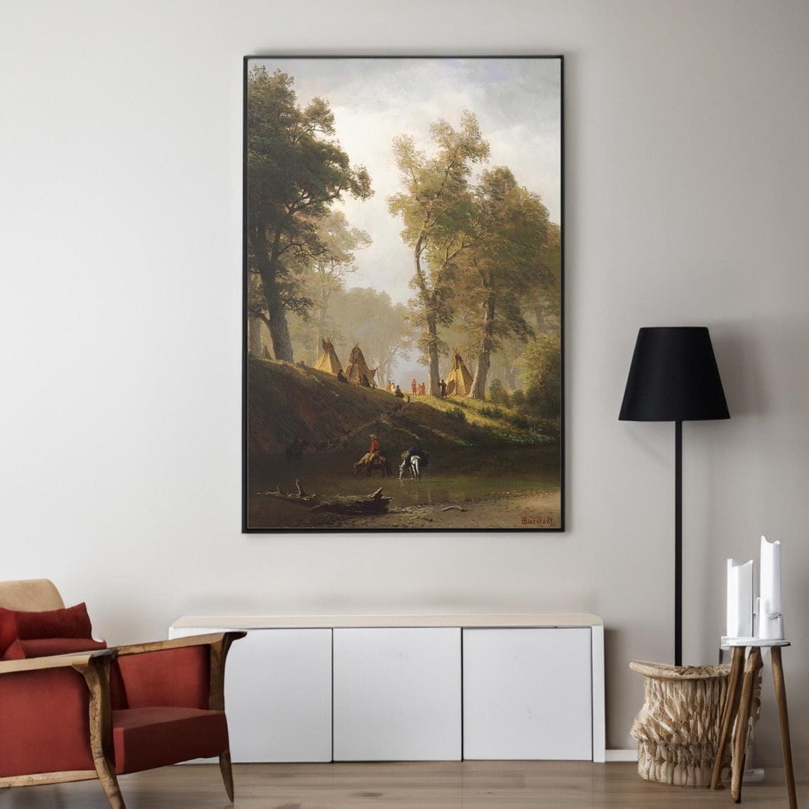 Albert Bierstadt The Wolf River Vintage Landscape Art Poster, Unframed ...