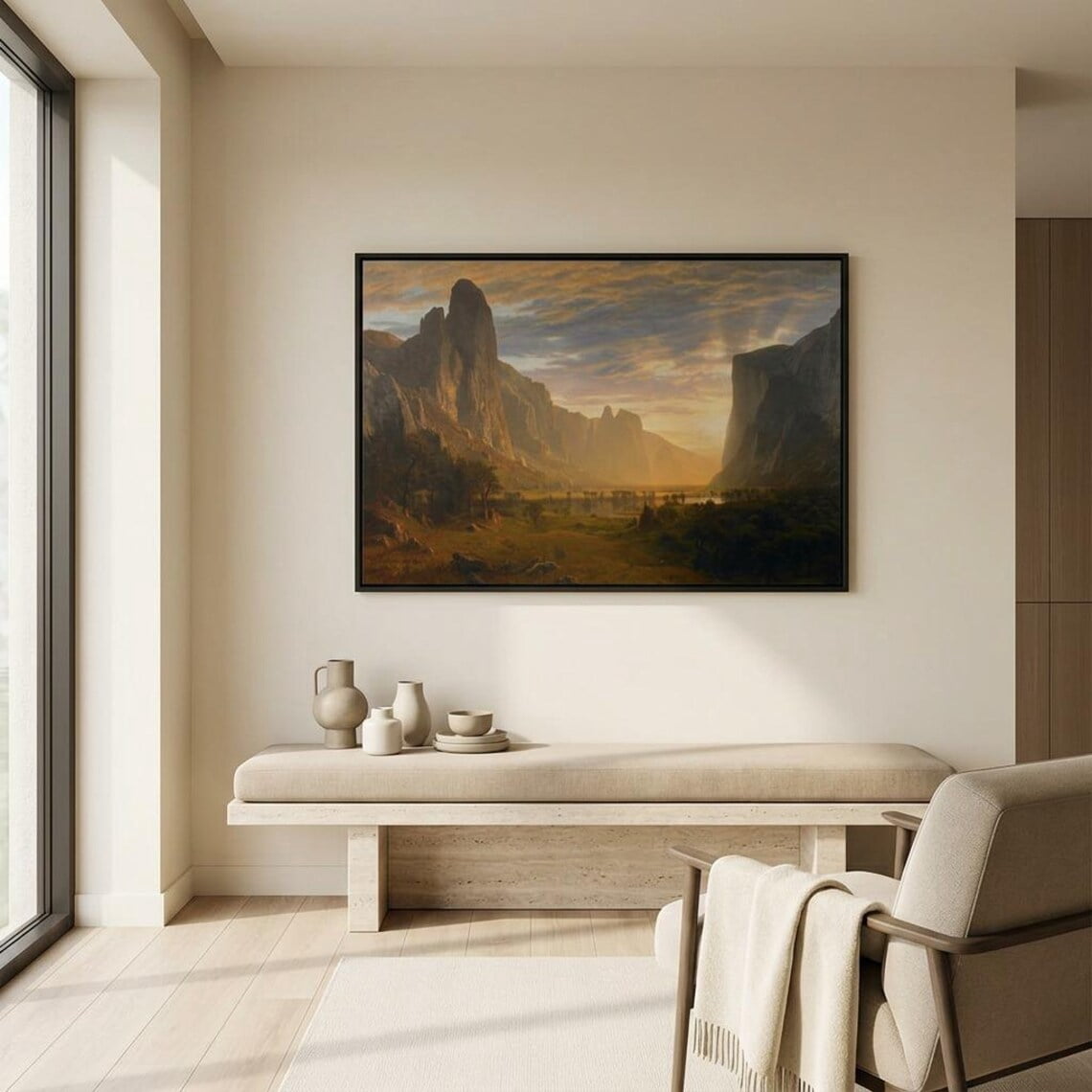 Albert Bierstadt Yosemite Valley Art Poster Vintage Landscape ...
