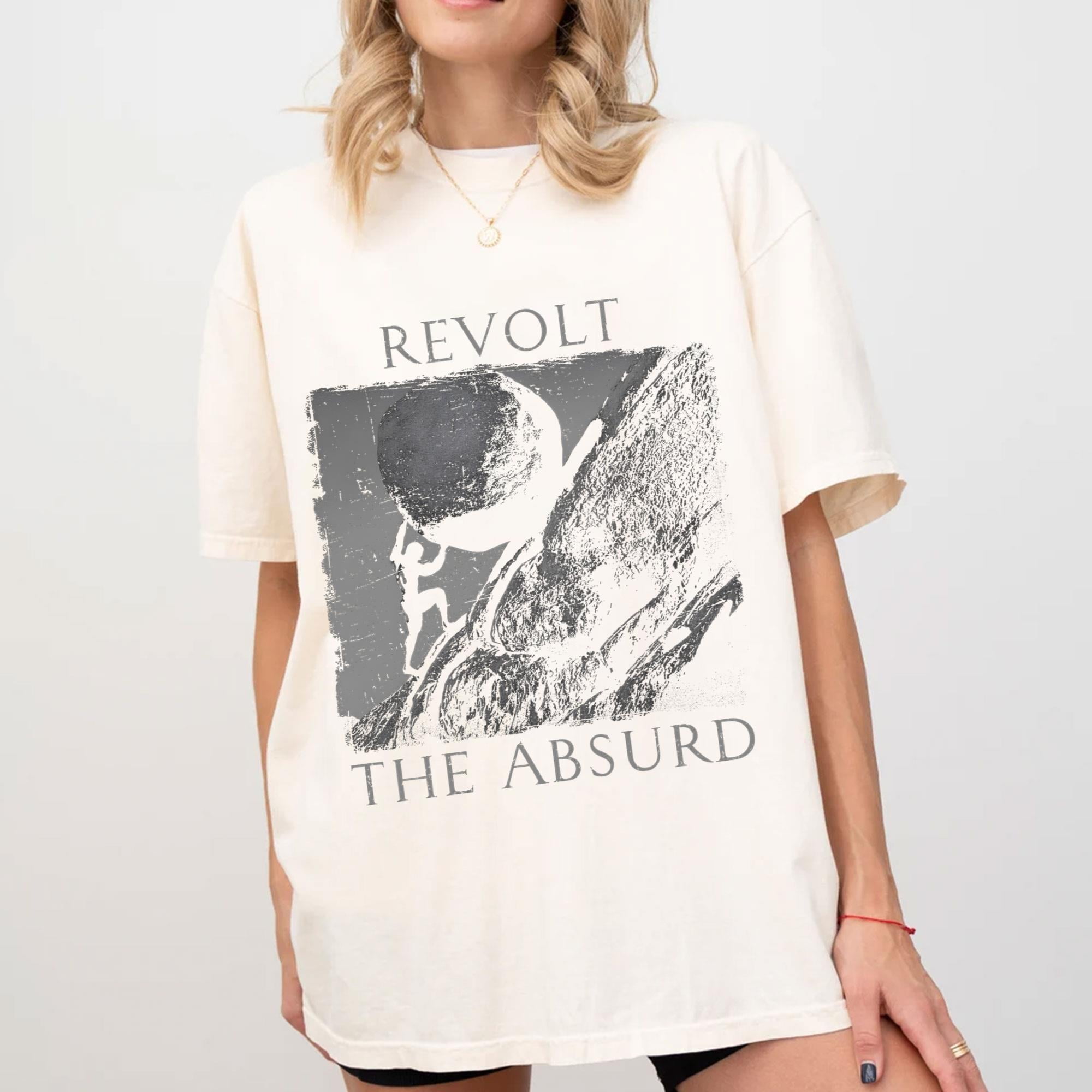 Albert Camus t-shirt, philosophy shirt, Myth Of Sisyphus tee, Revolt ...