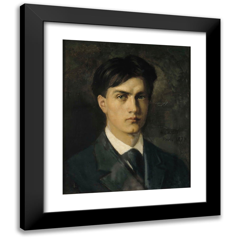 Albert Edelfelt 12x14 Black Modern Framed Museum Art Print Titled ...