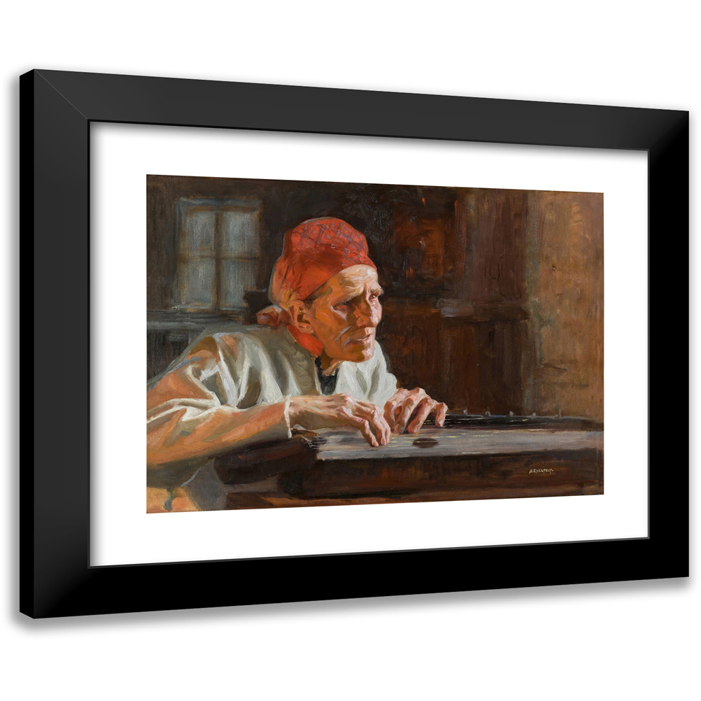Albert Edelfelt 14x11 Black Modern Framed Museum Art Print Titled - The ...