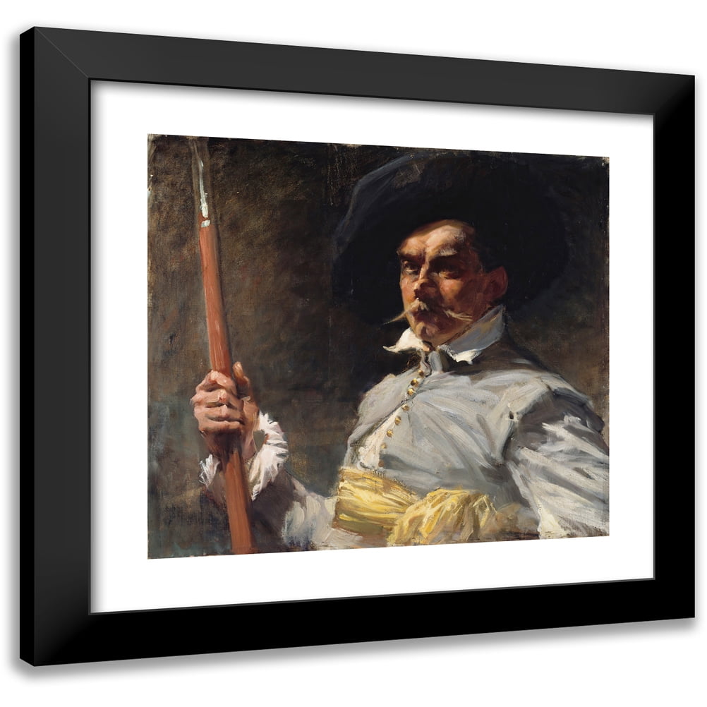 Albert Edelfelt 16x15 Black Modern Framed Museum Art Print Titled ...
